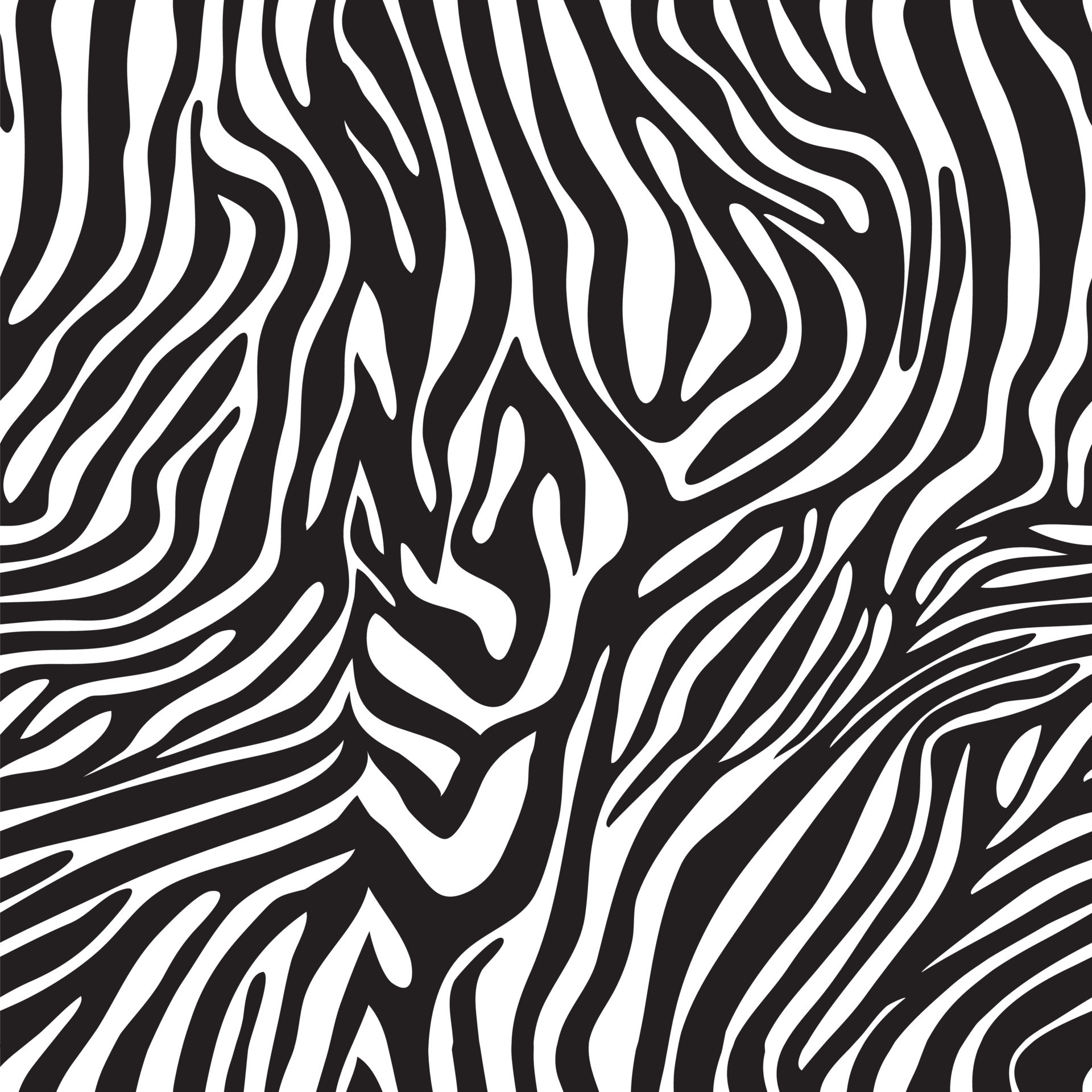 Vector animal print. Zebra ornament. Seamless pattern 8323602 Vector ...