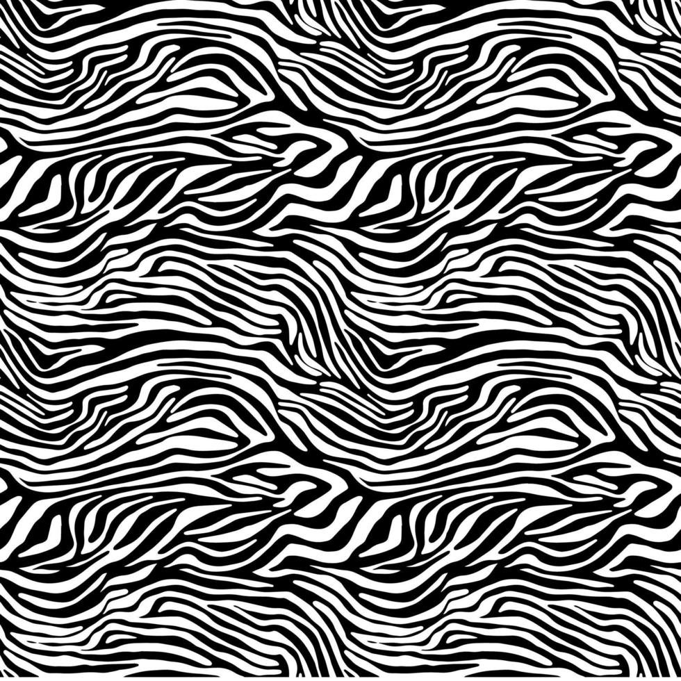 Vector animal print. Zebra ornament. Seamless pattern 8323668 Vector ...
