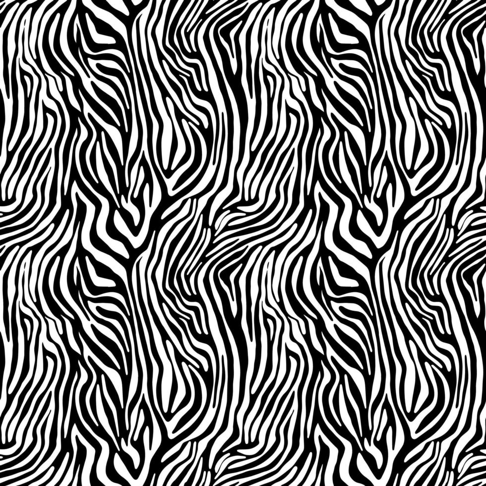 Vector animal print. Zebra ornament. Seamless pattern 8323713 Vector ...