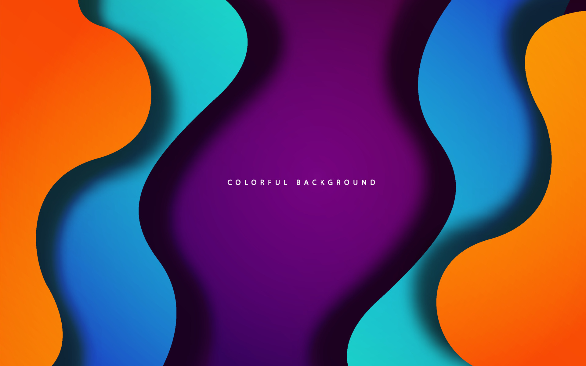 Abstract Wave Shape Overlap Layer Colorful Background 8324521 Vector