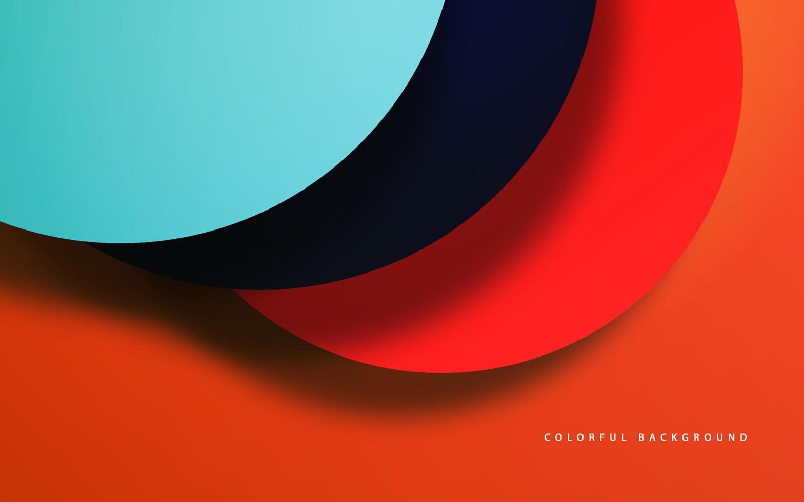 Abstract Overlap Layer Circle Colorful Background Vector 8324580 Vector