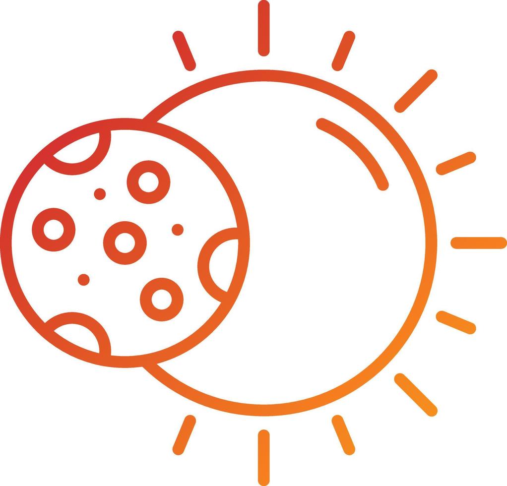 Solar Eclipse Icon Style 8328131 Vector Art at Vecteezy