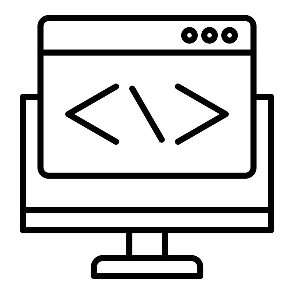 estilo de icono de programación web 8335200 Vector en Vecteezy