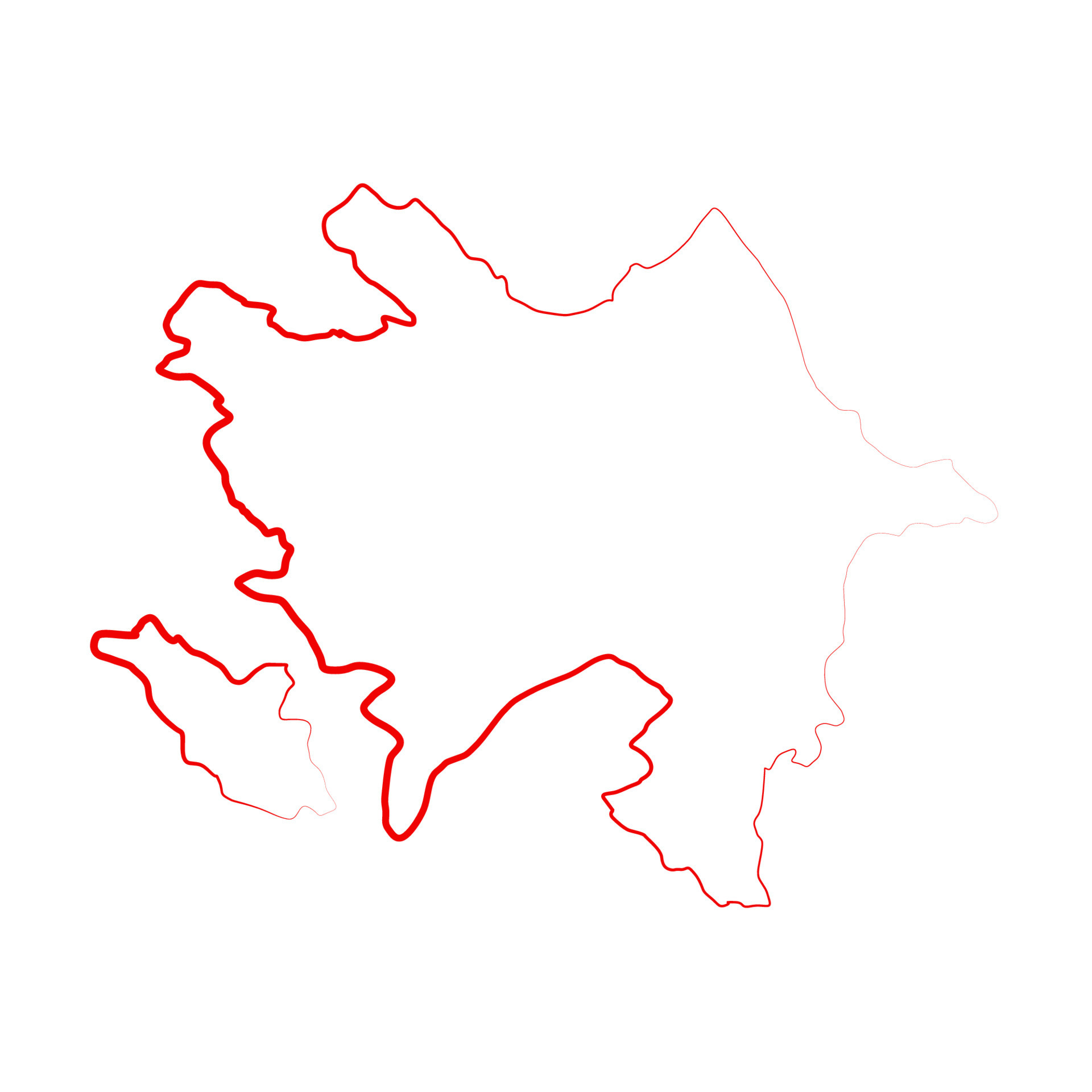Azerbaijan Map Illustrated On White Background 8339669 Vector Art At