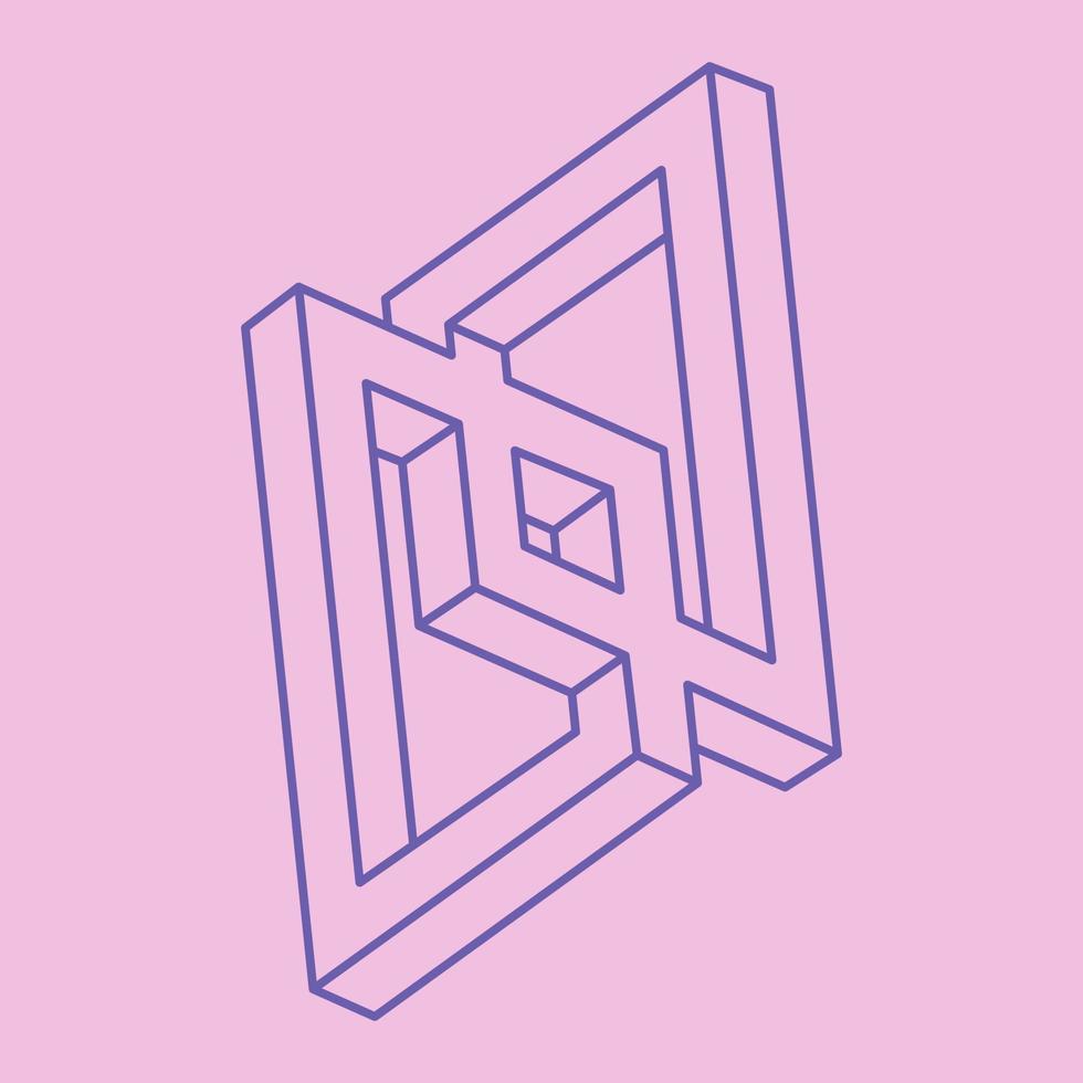 Impossible shapes, optical illusion figures, vector. Paradox. Optical ... Impossible shapes, optical illusion figures, vector. Paradox. Optical ...