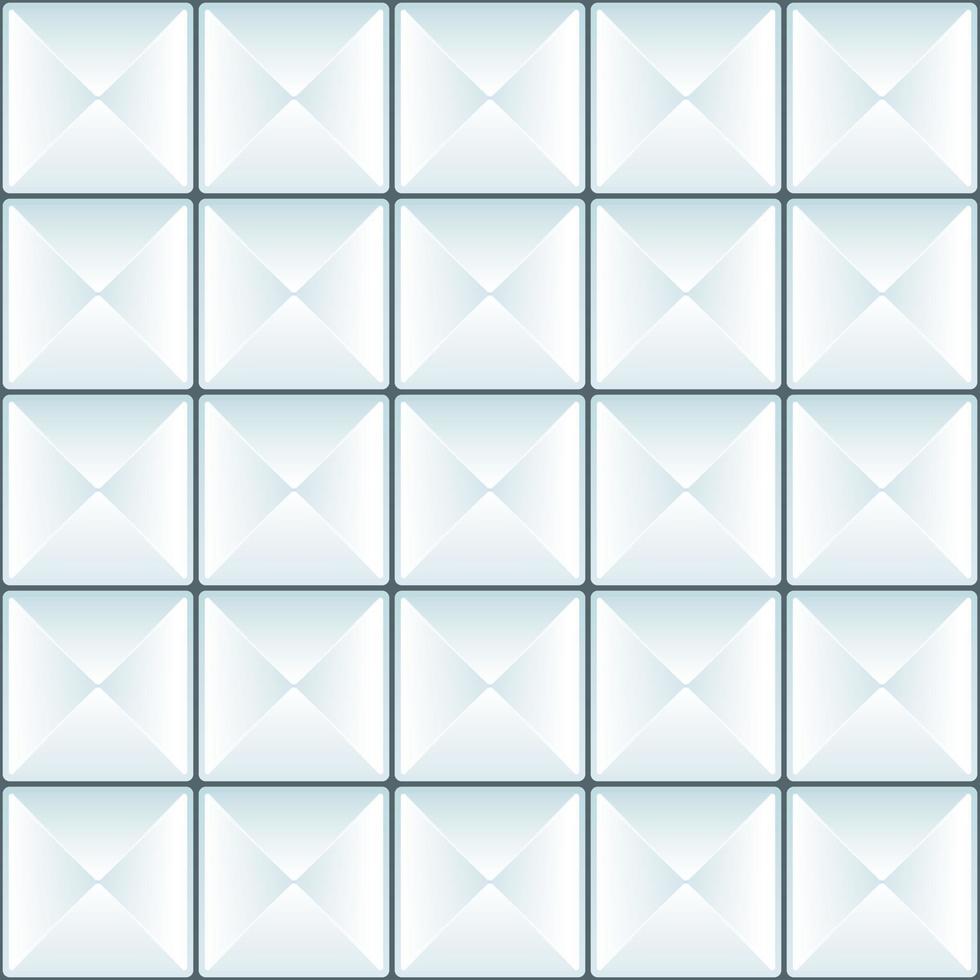 Vintage Pyramid Glass Tiles Seamless Pattern. Vector Ceramic Tiles With ...