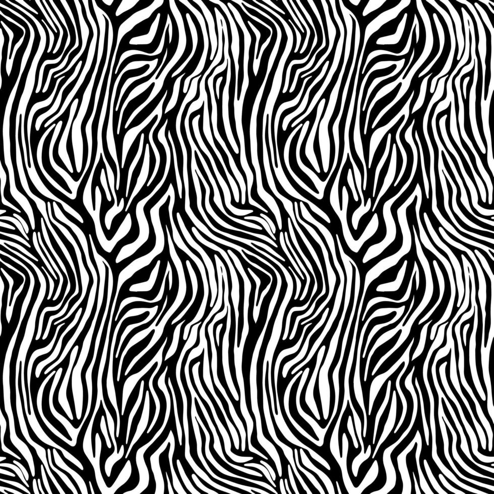 Vector animal print. Zebra ornament. Seamless pattern 8350203 Vector ...