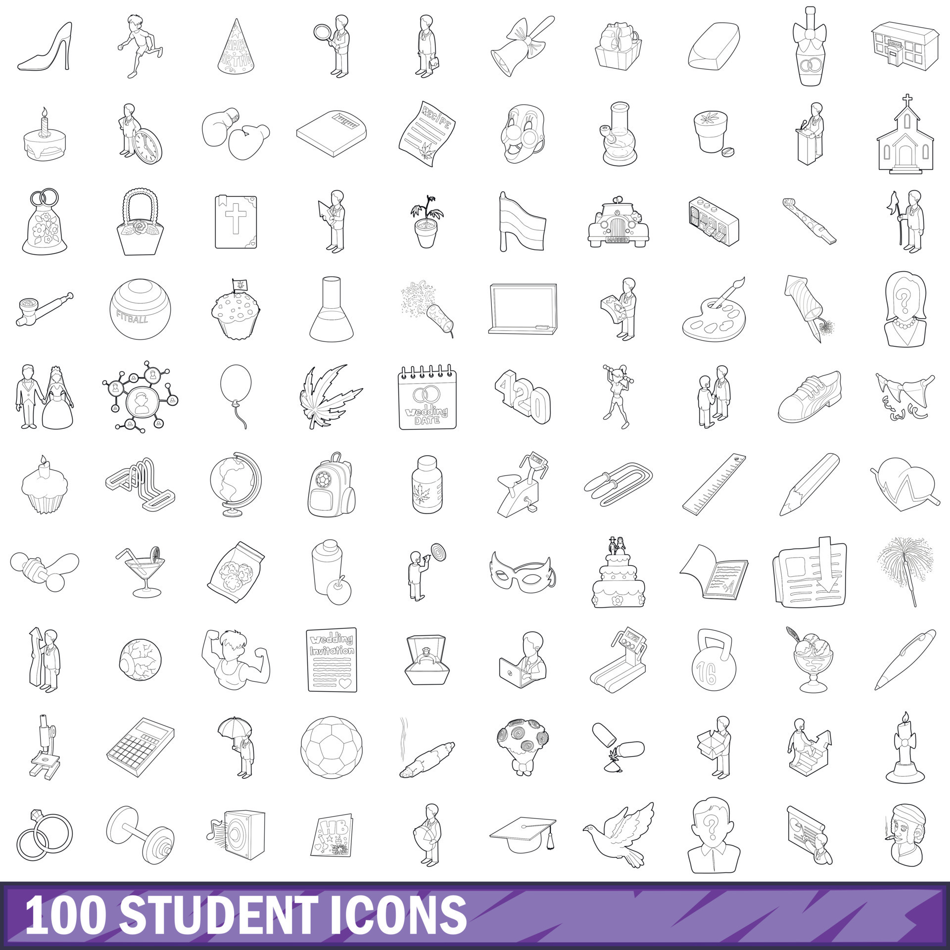 Education Icons Vector Art, Icons, and Graphics for Free Download