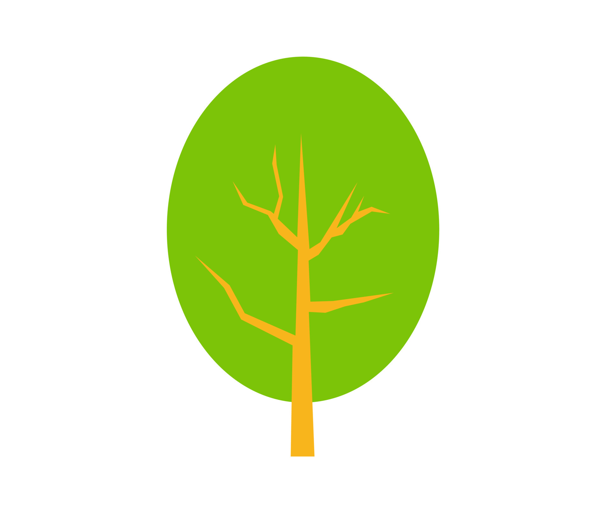 vector design, green tree shape icon 8359950 Vector Art at Vecteezy
