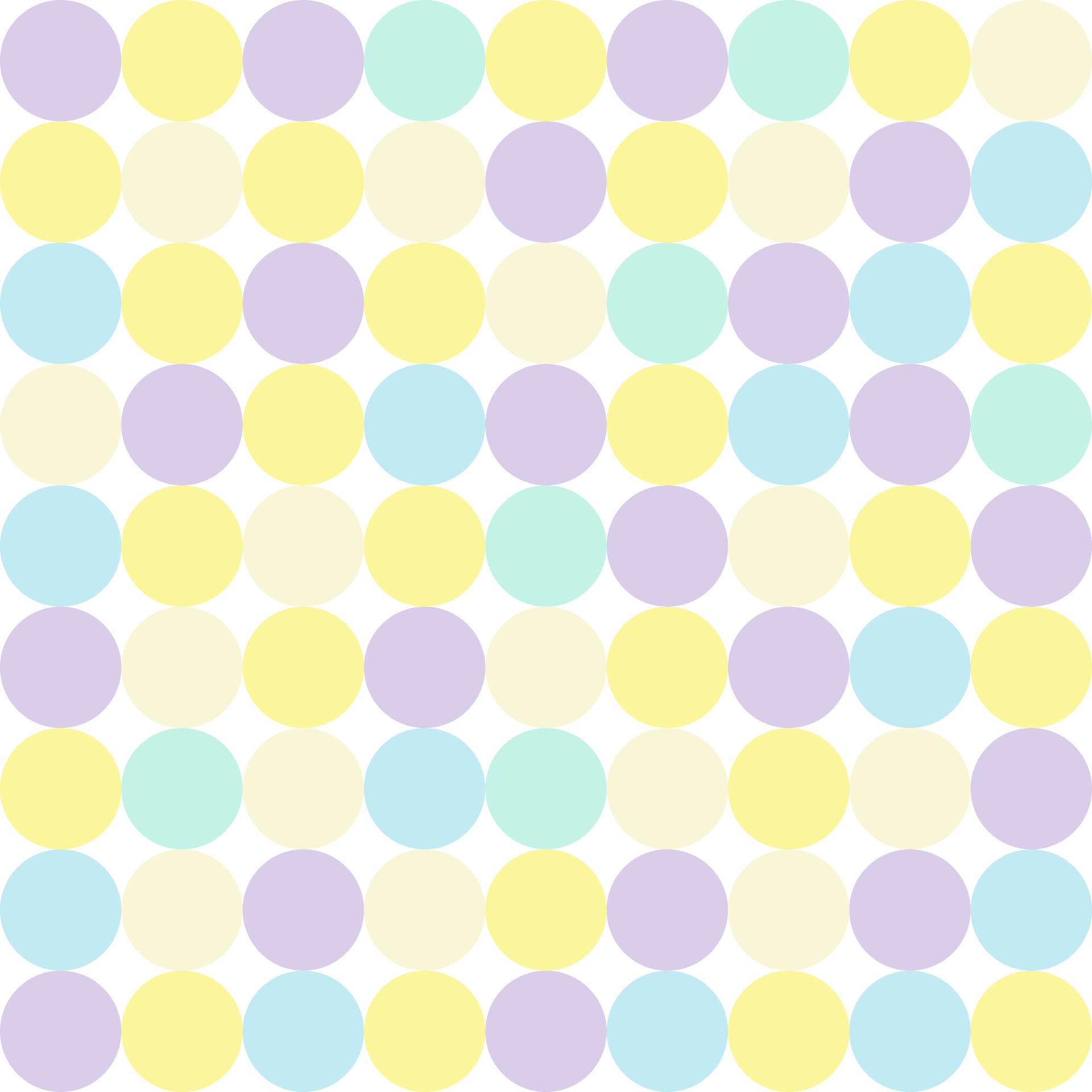 Seamless Background With Multicolored Pastel Tones Circle Pattern