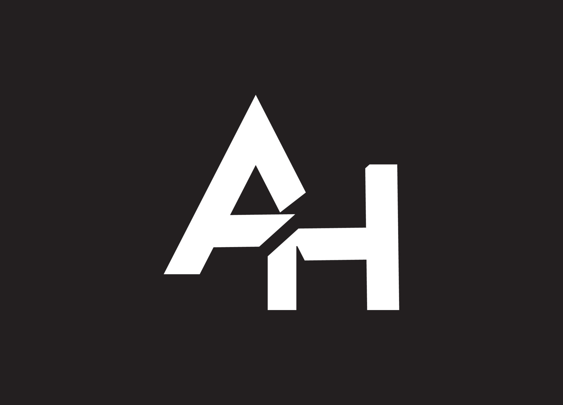 Ah Diseño De Logotipo Diseño Del Logotipo De La Letra Ah Letra