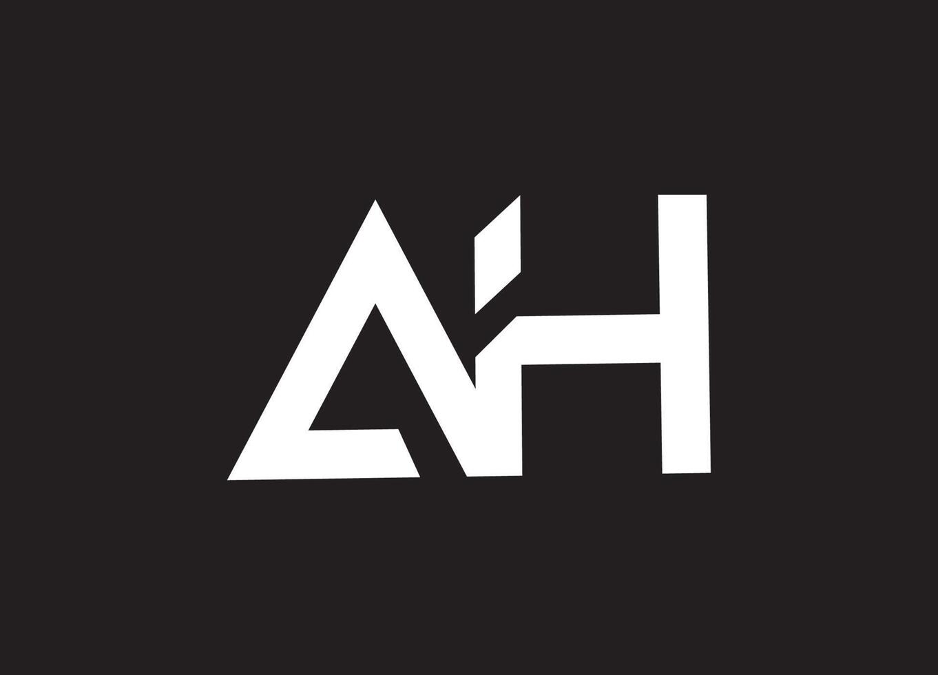 Ah Diseño De Logotipo Diseño Del Logotipo De La Letra Ah Letra