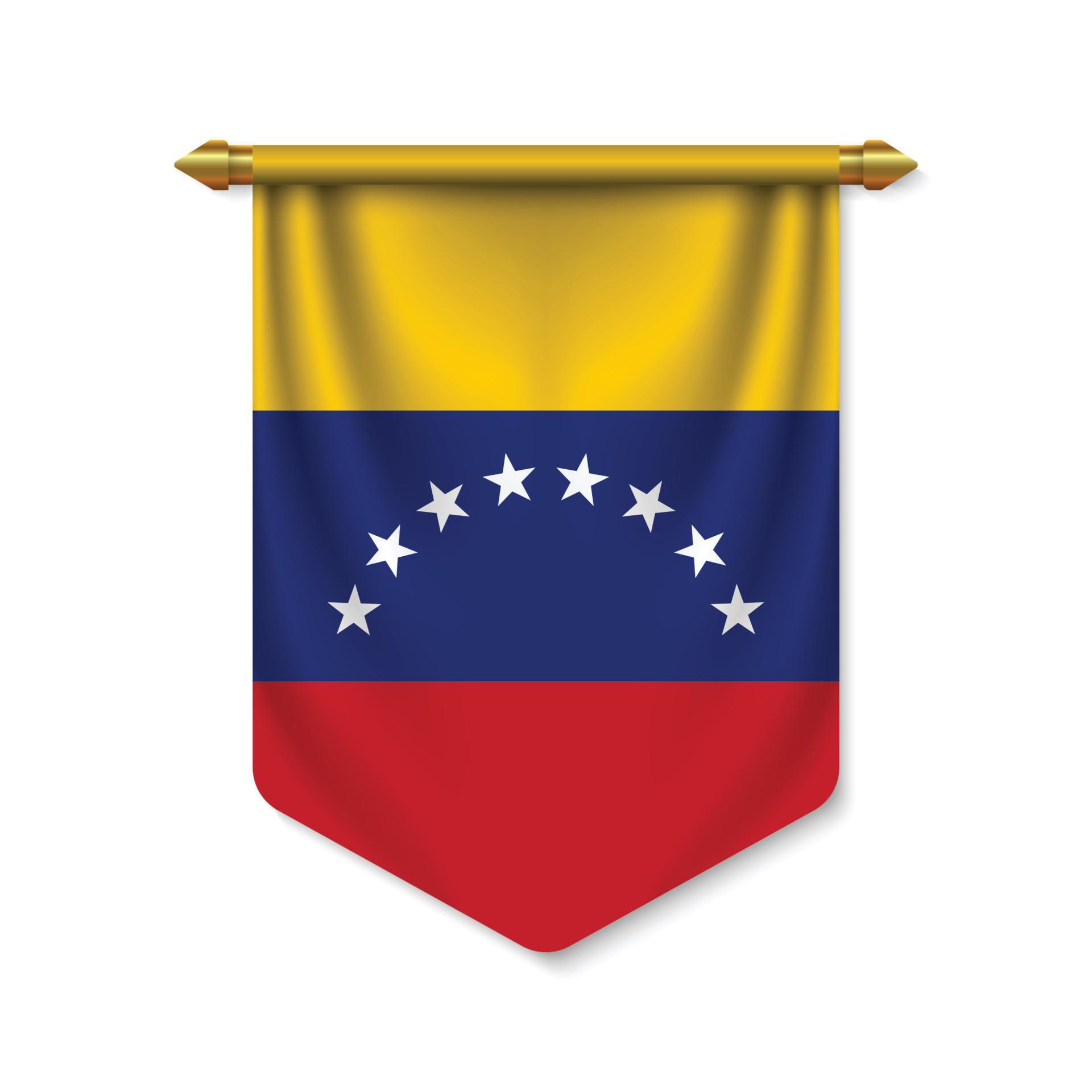 3d realistic pennant with flag 8363735 Vector Art at Vecteezy