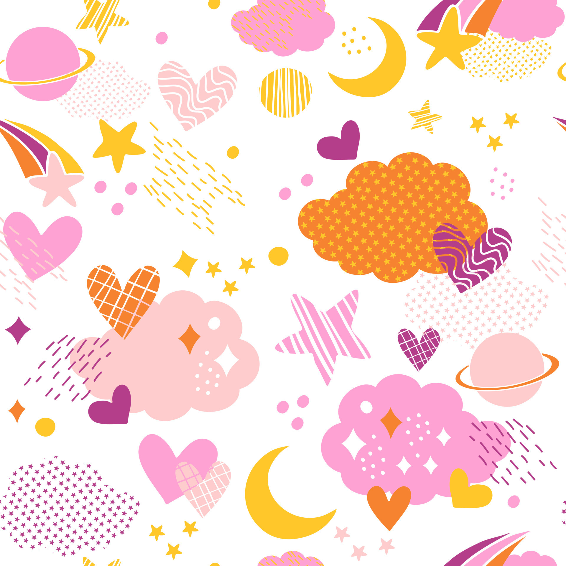 Abstract cosmic seamless pattern in trendy colors vector 8375492 Vector ... Abstract cosmic seamless pattern in trendy colors vector 8375492 Vector ...