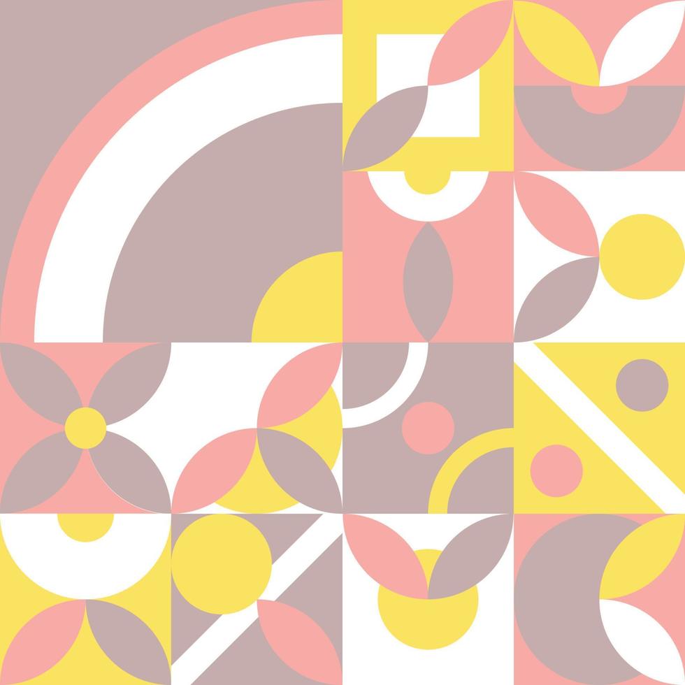 Abstract Geometric Pattern with simple shapes and figures 8377698 ...