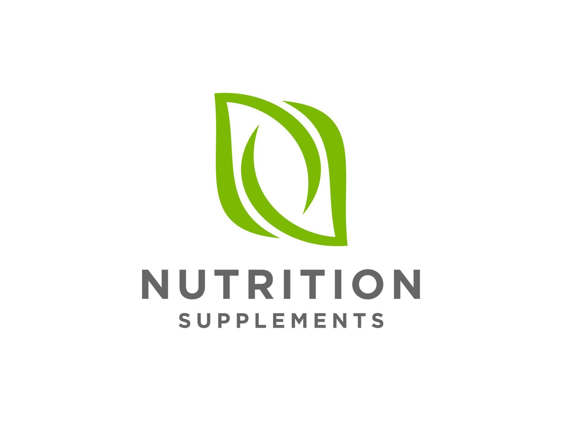 Abstract Initial Letter N Logo. Green Shape Combination with Negative ...