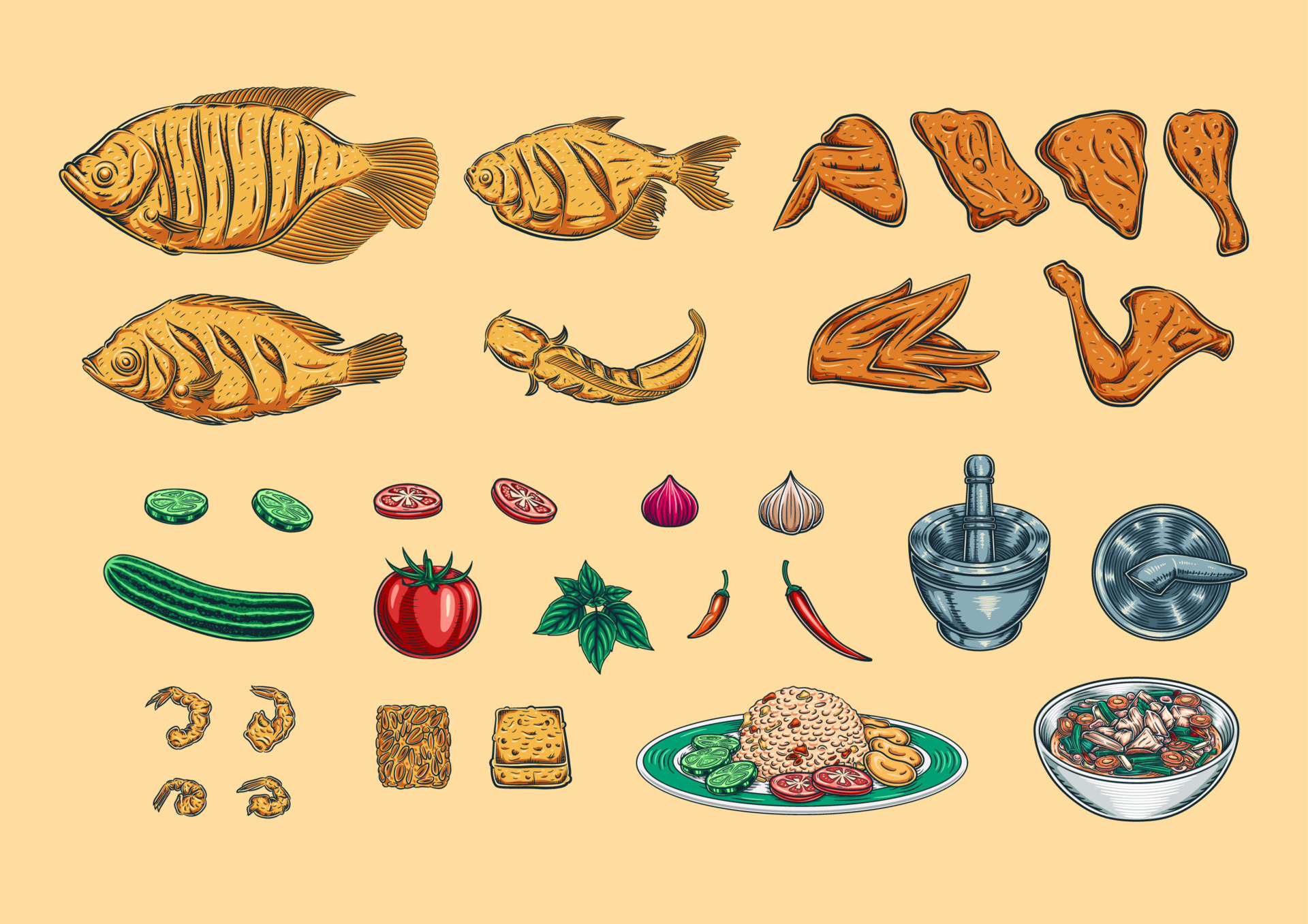 Vector Set For Halal Restaurant 8384653 Vector Art At Vecteezy vector-set-for-halal-restaurant-8384653-vector-art-at-vecteezy
