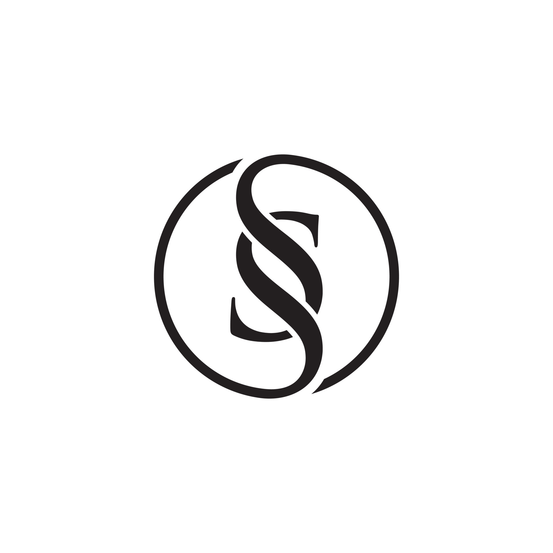 Ss Or S Initial Letter Logo Design Vector 8386324 Vector Art At Vecteezy