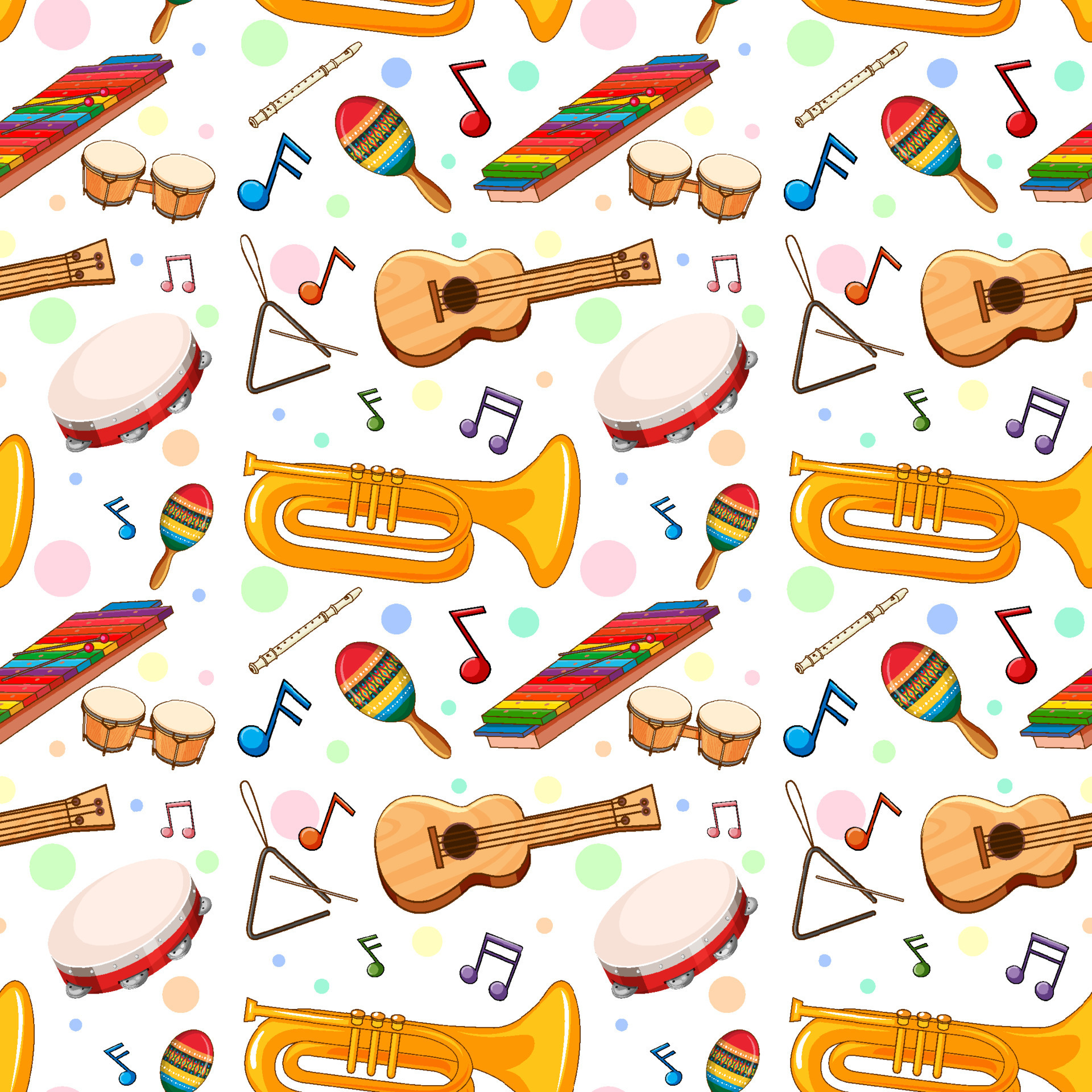 Different music instruments seamless pattern 8387036 Vector Art at Vecteezy Different music instruments seamless pattern 8387036 Vector Art at Vecteezy