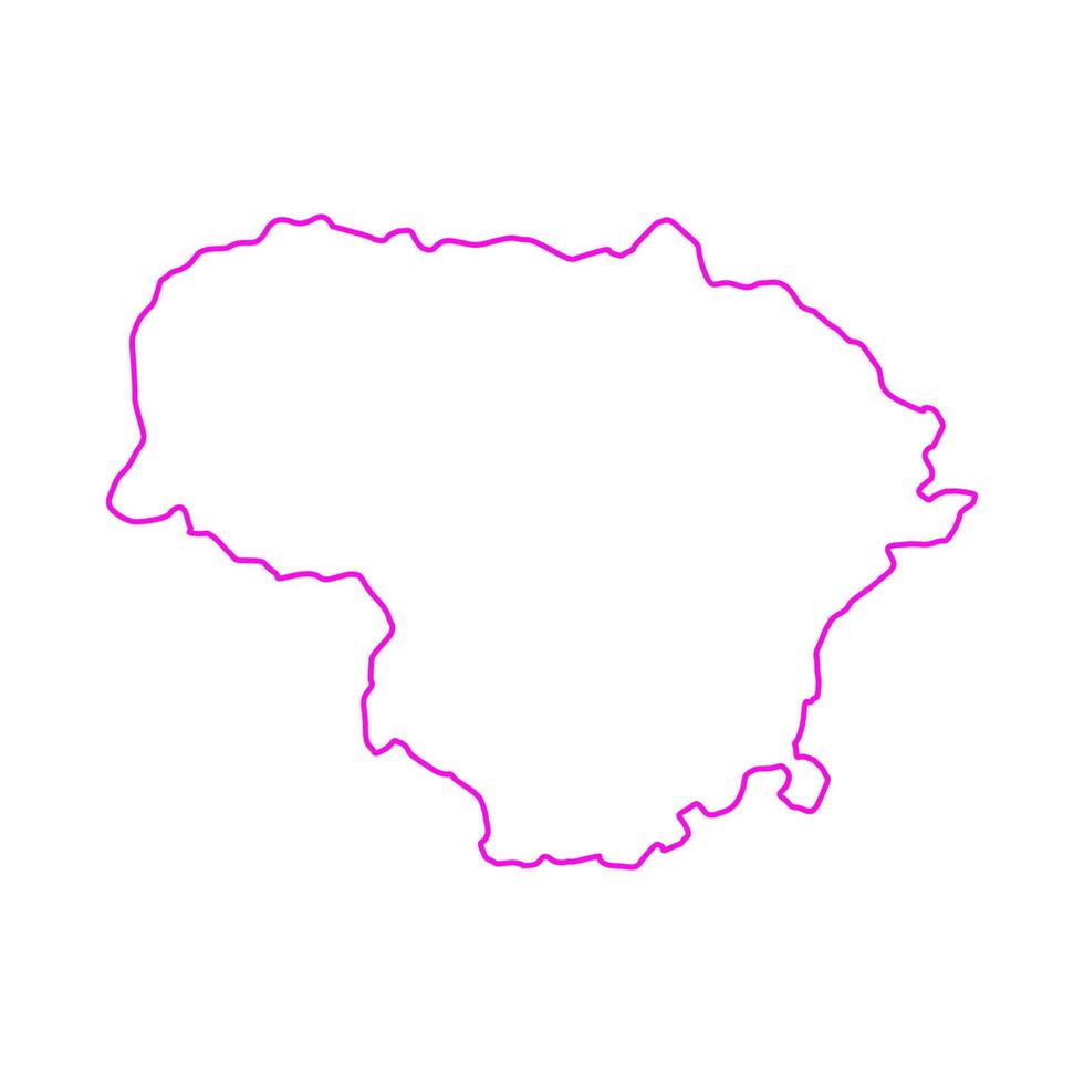 Mapa De Lituania Sobre Fondo Blanco 8387628 Vector En Vecteezy