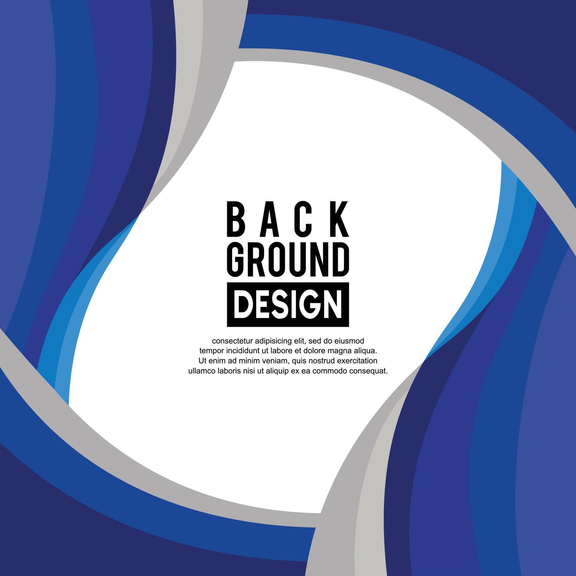 Abstract blue geometric vector design template 8422133 Vector Art at ...