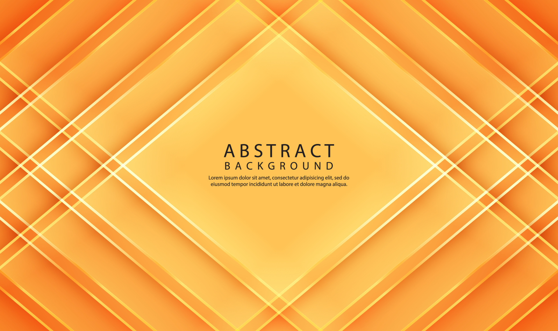 3d Orange Geometric Abstract Background Overlap Layer On Bright Space