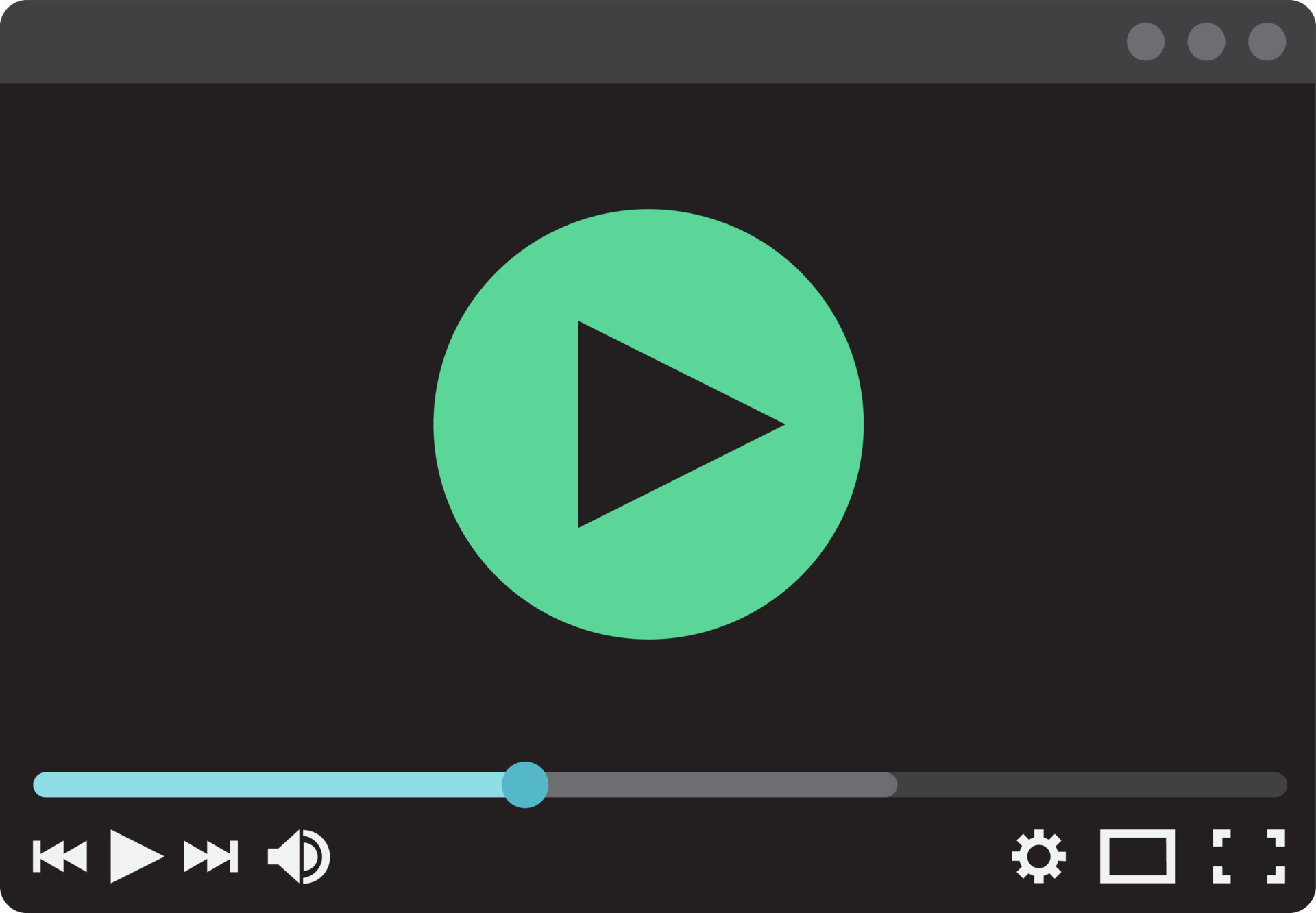 Video Player UI UX Web Design Template 8449052 Vector Art at Vecteezy