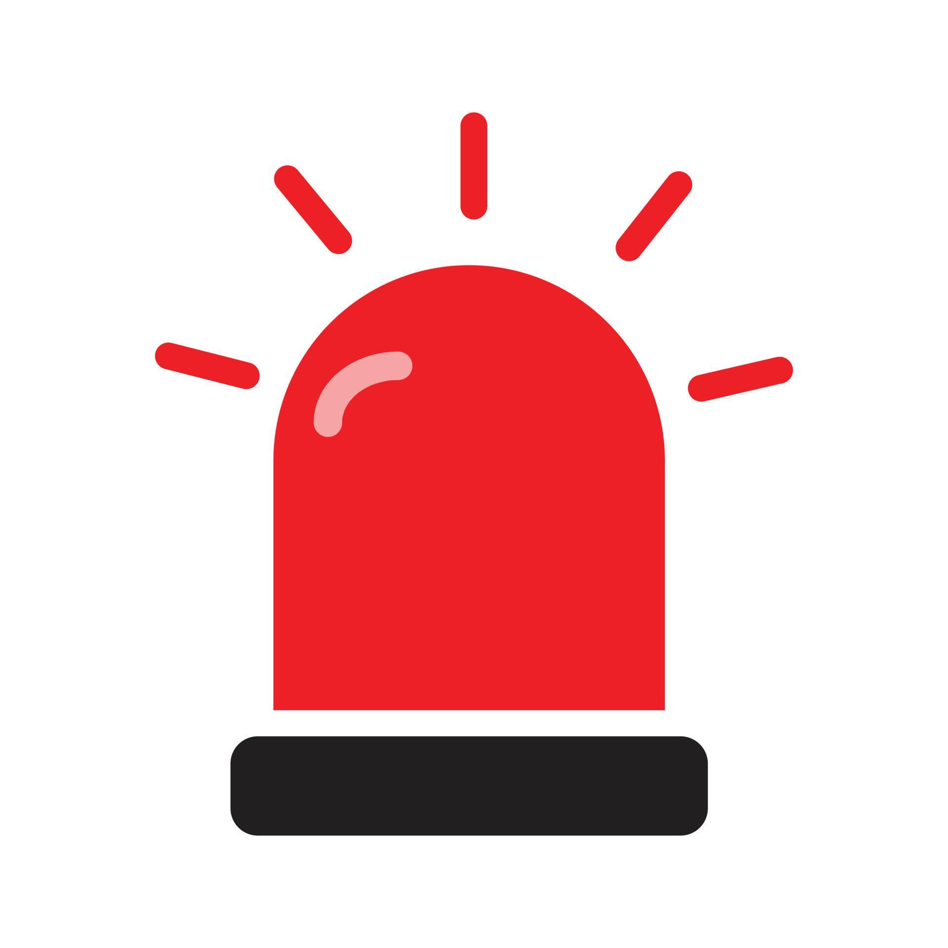 red siren vector, emergency alert sign 8453597 Vector Art at Vecteezy