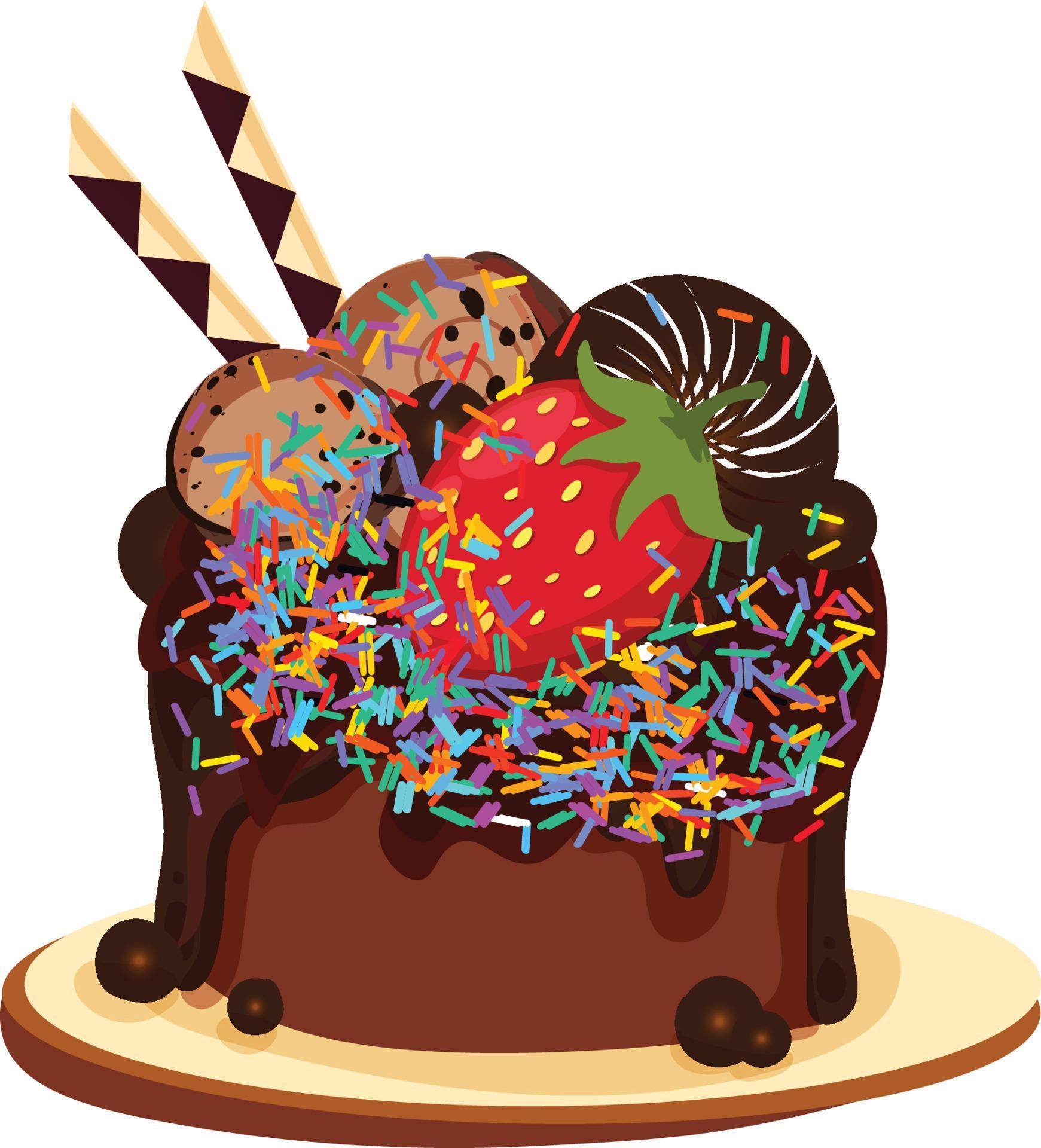 sweet birthday cake clipart 8454270 Vector Art at Vecteezy