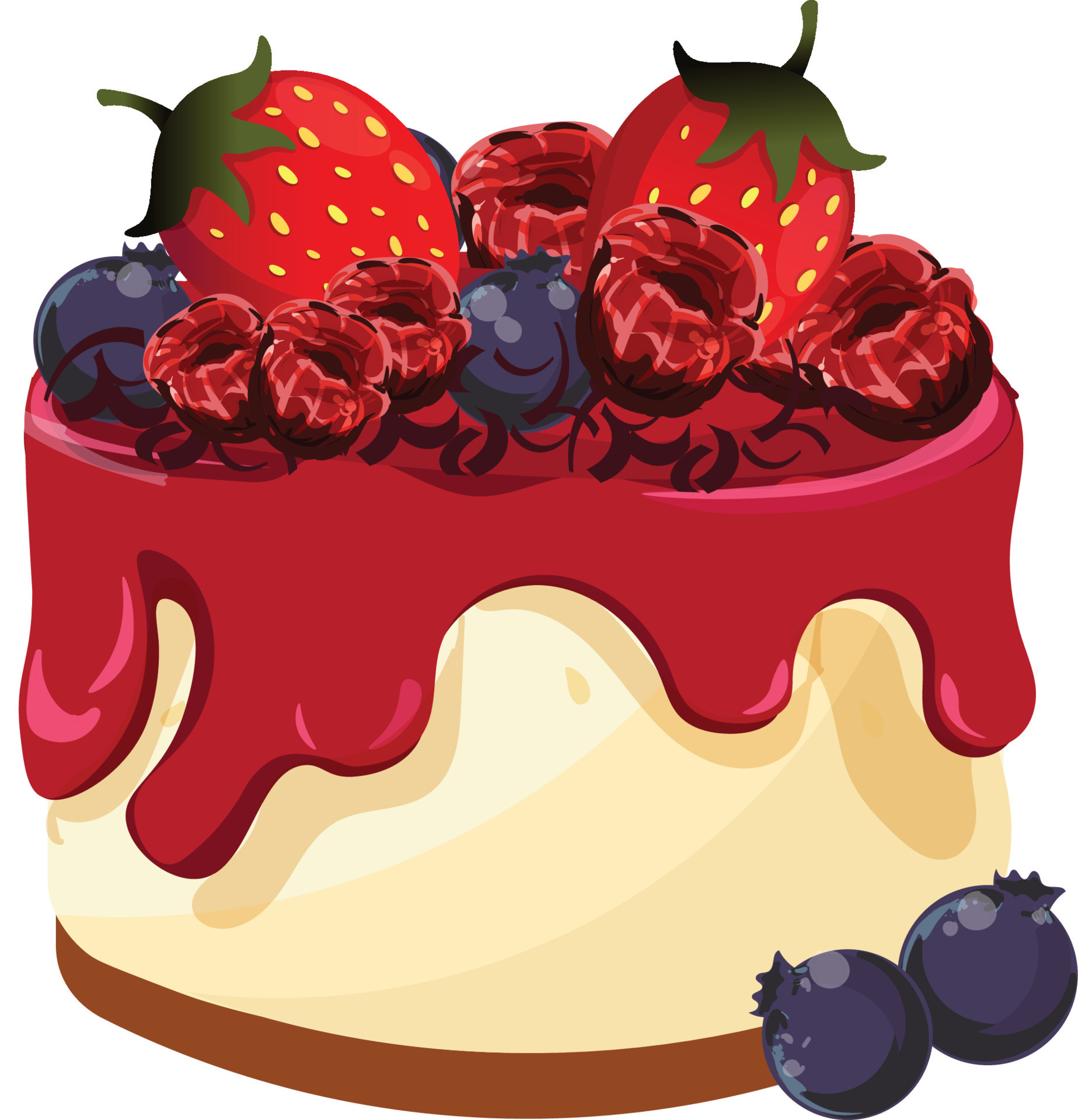 sweet birthday cake clipart 8454273 Vector Art at Vecteezy
