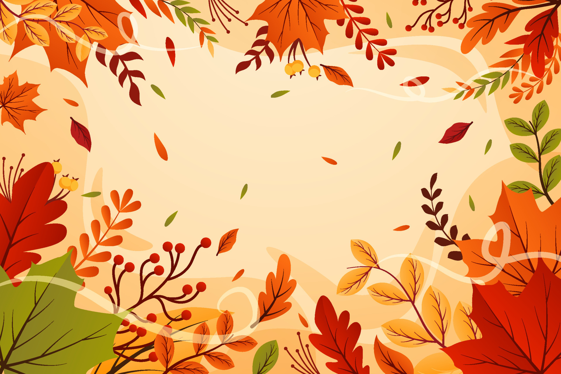 Fallen Leaves Background 8457253 Vector Art at Vecteezy