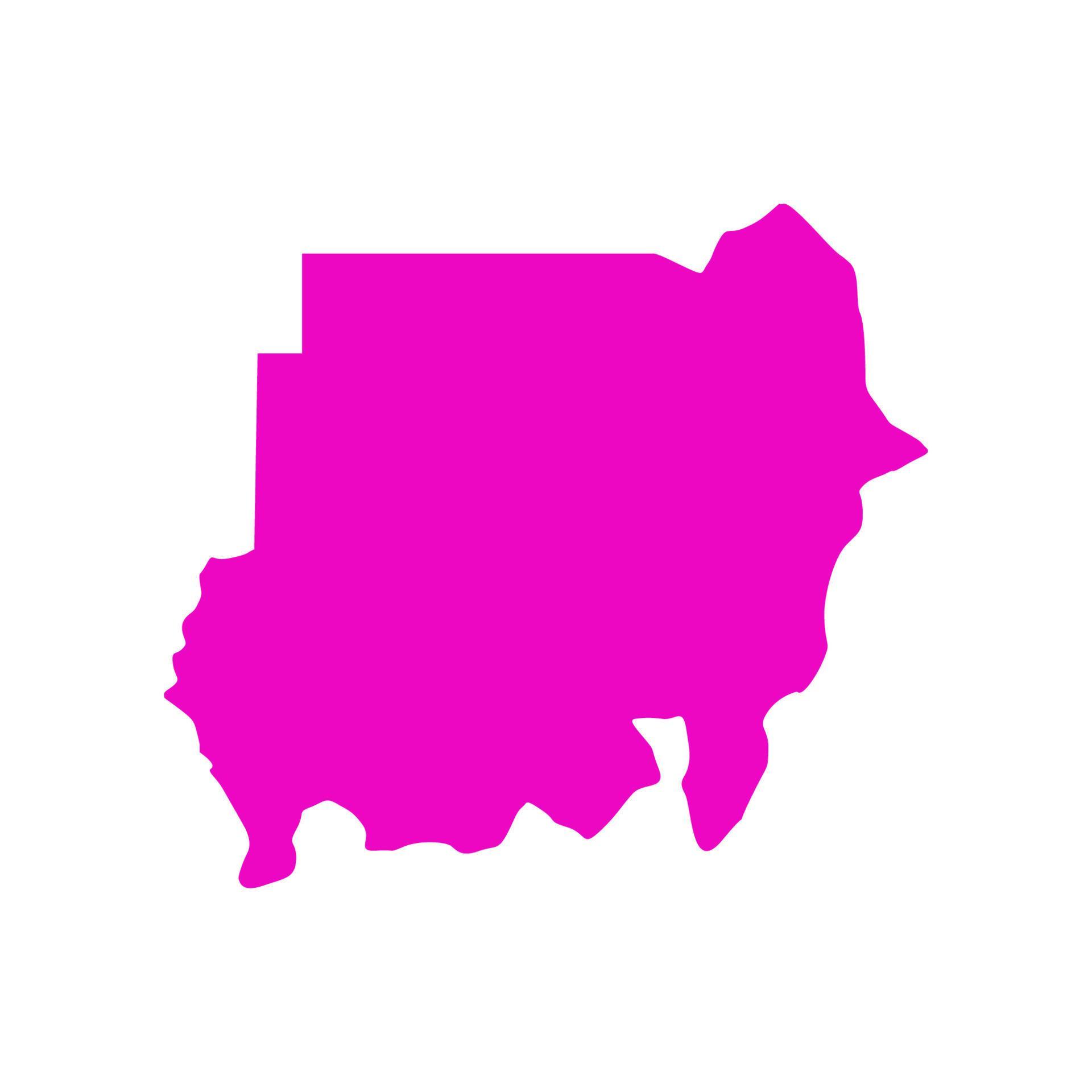 Sudan map on white background 8460931 Vector Art at Vecteezy