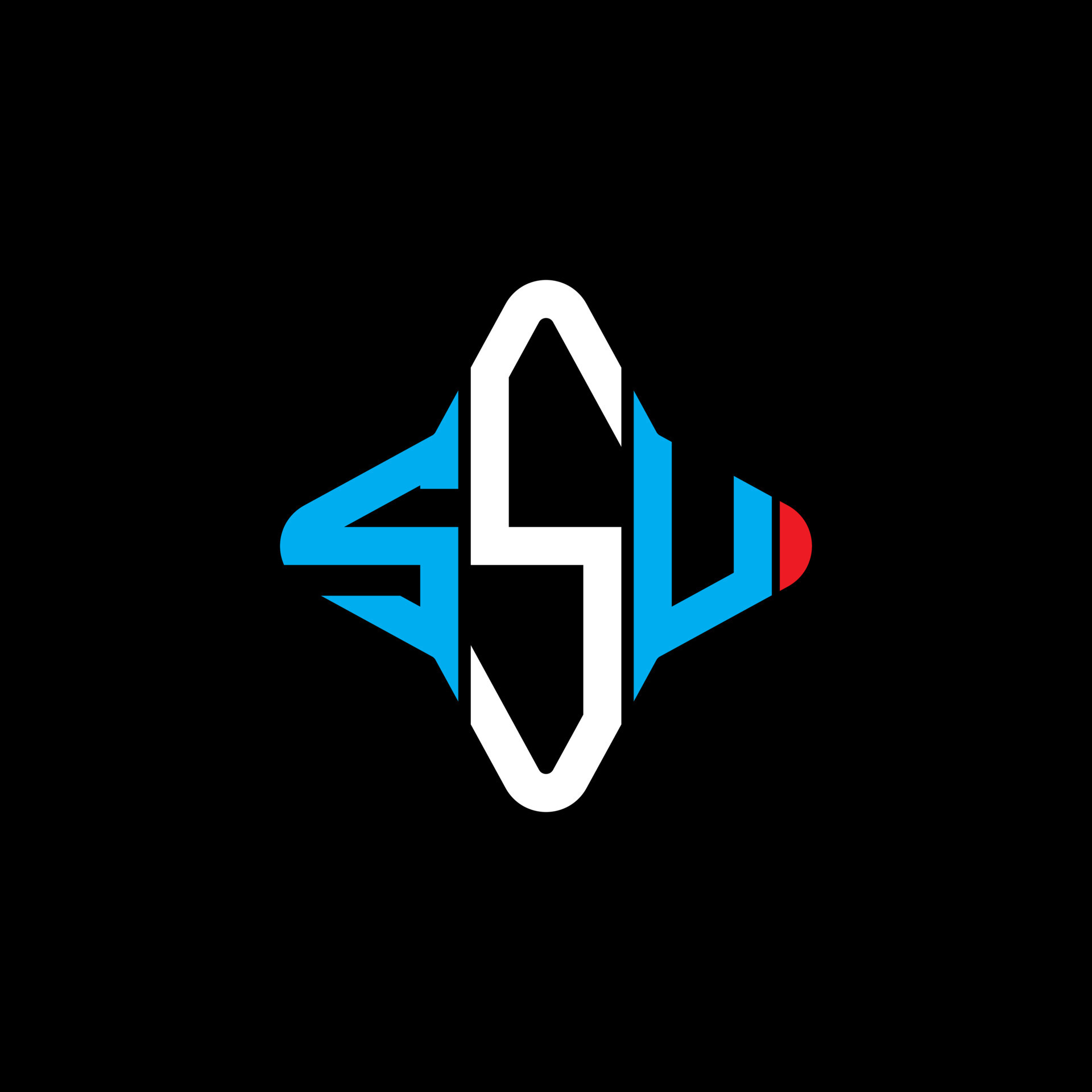 SSU letter logo creative design with vector graphic 8464359 Vector Art at Vecteezy