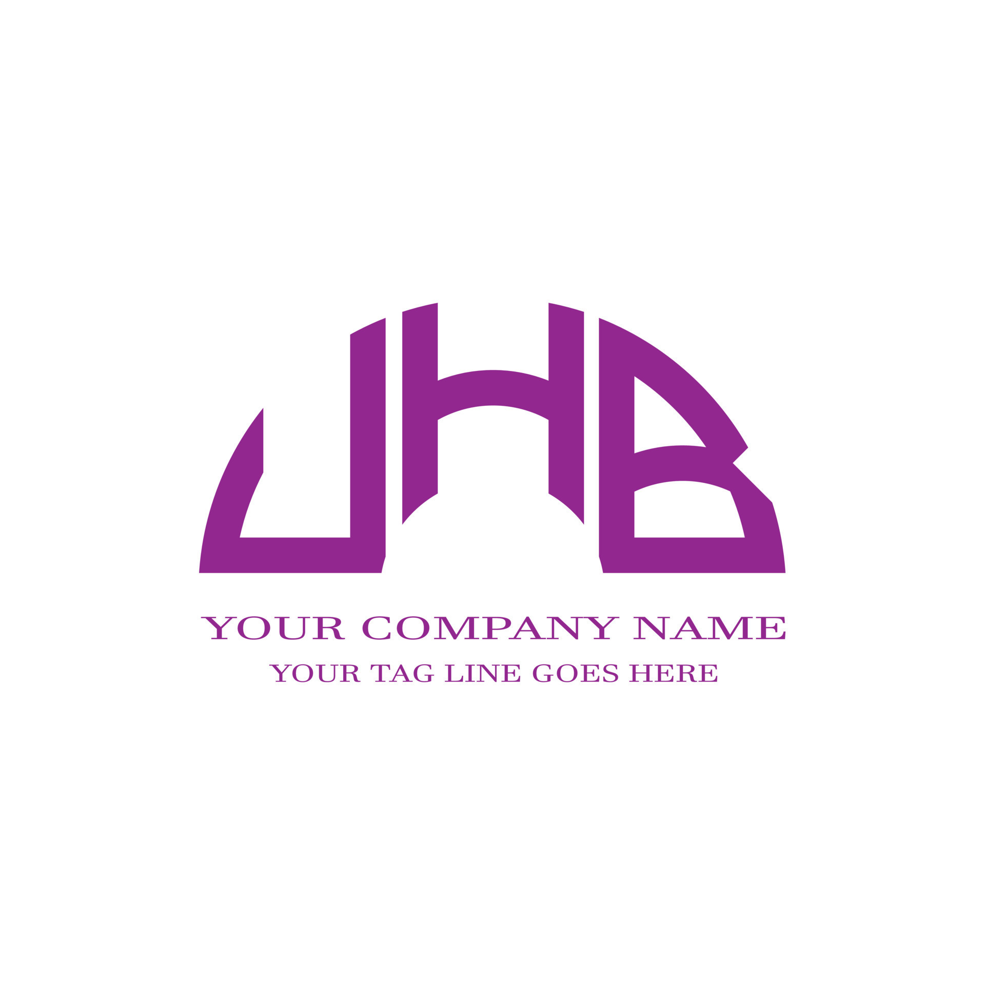 UHB letter logo creative design with vector graphic 8465363 Vector Art at Vecteezy
