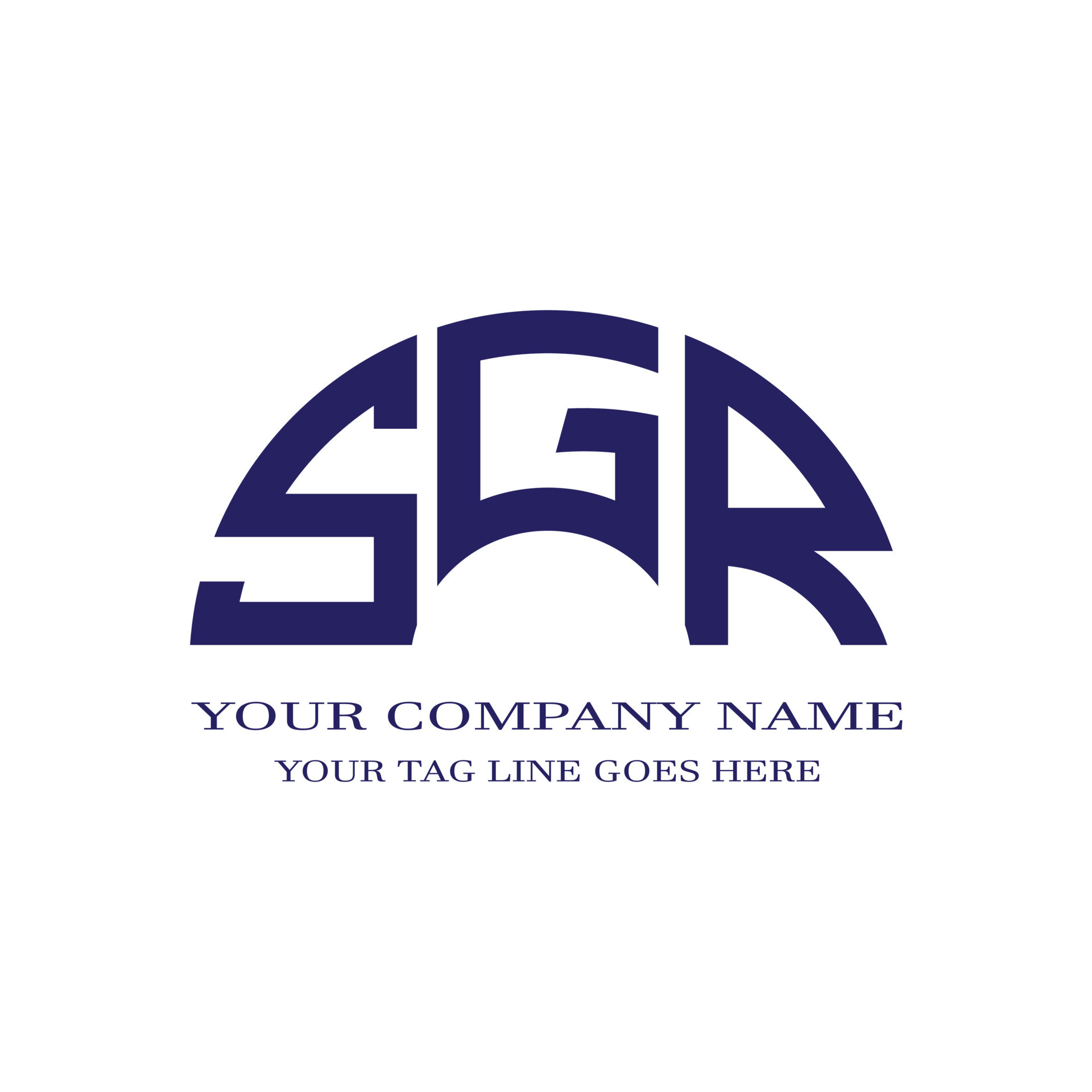 SGR letter logo creative design with vector graphic 8467339 Vector Art ...