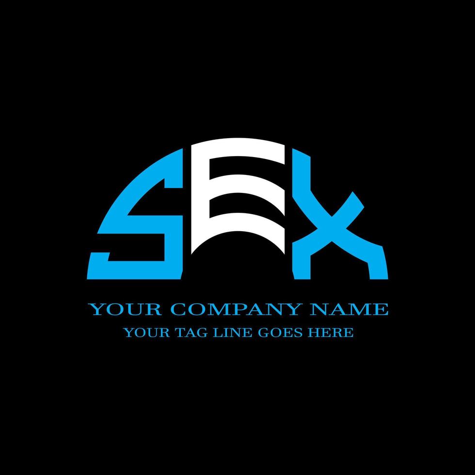 Sex Letter Logo Creative Design With Vector Graphic 8467343 Vector Art