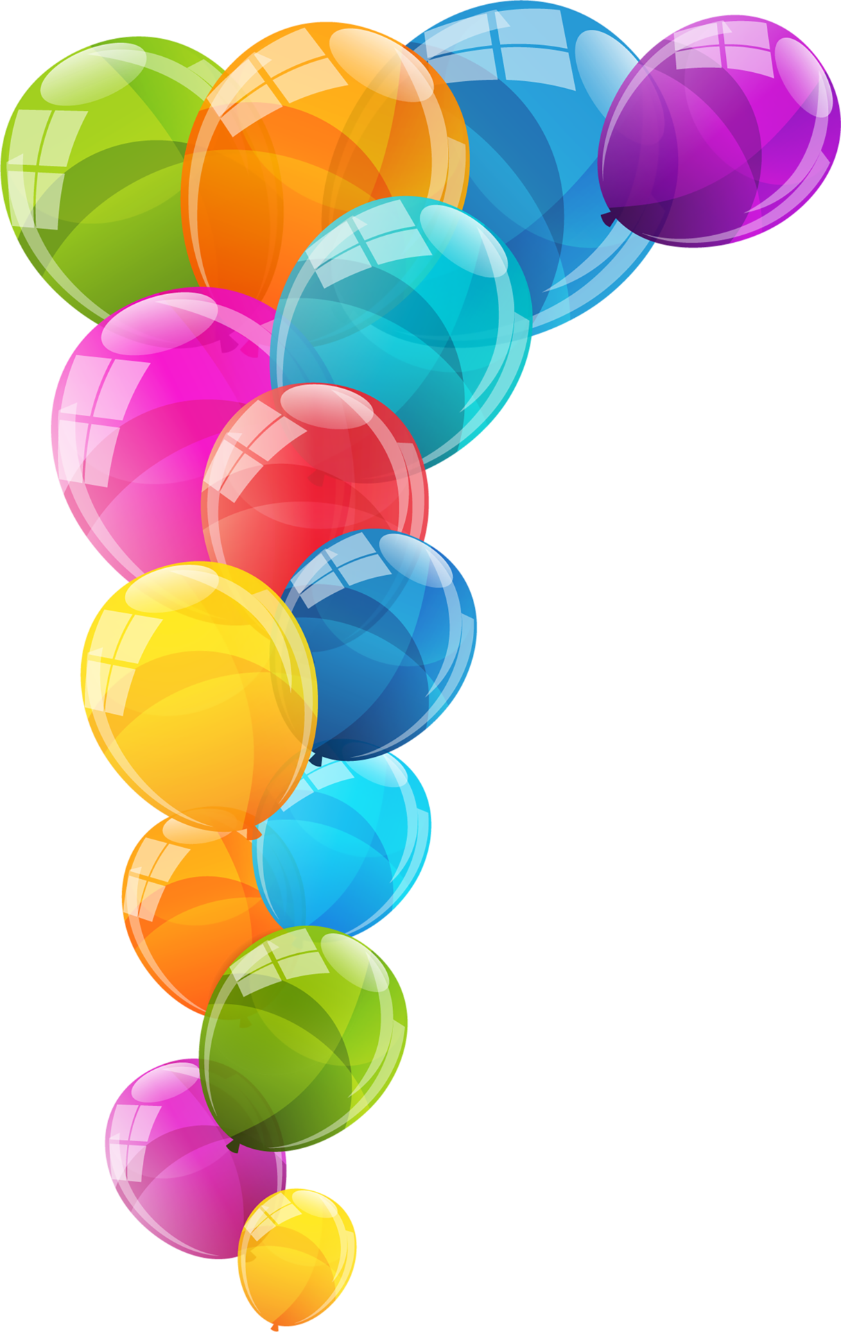 Color Glossy Balloons Background Png Illustration 8477309 PNG