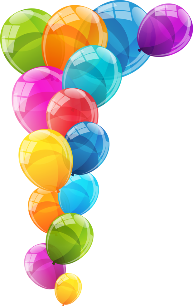 Color Glossy Balloons Background Png Illustration 8477309 Png