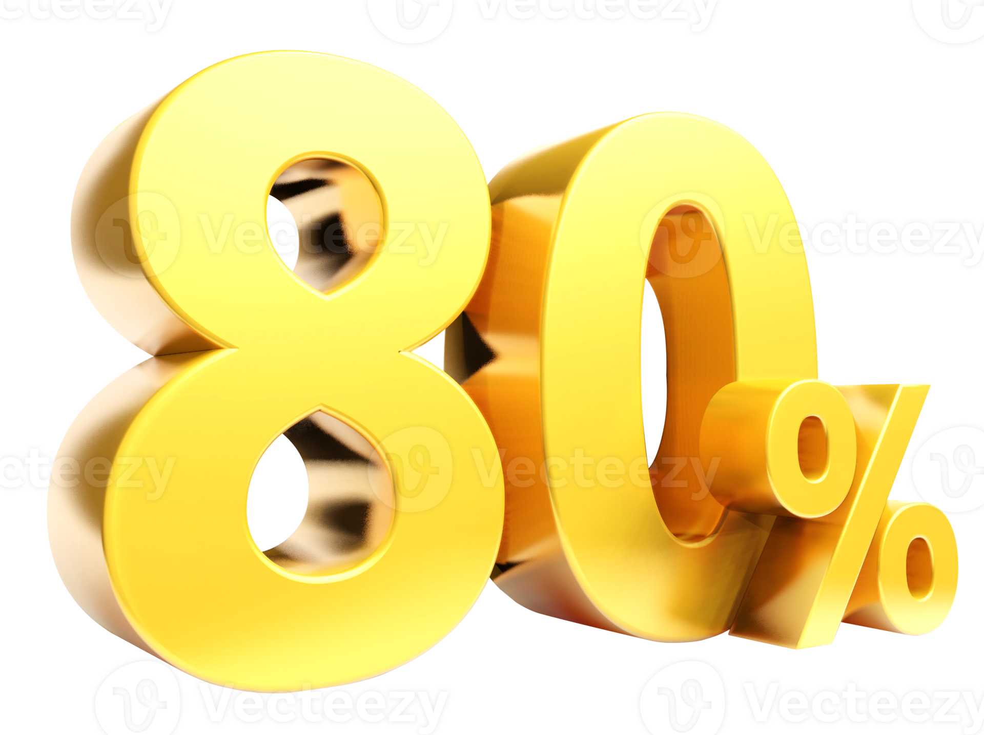80 Percent Golden Symbol 3D Render 8478131 PNG 80-percent-golden-symbol-3d-render-8478131-png