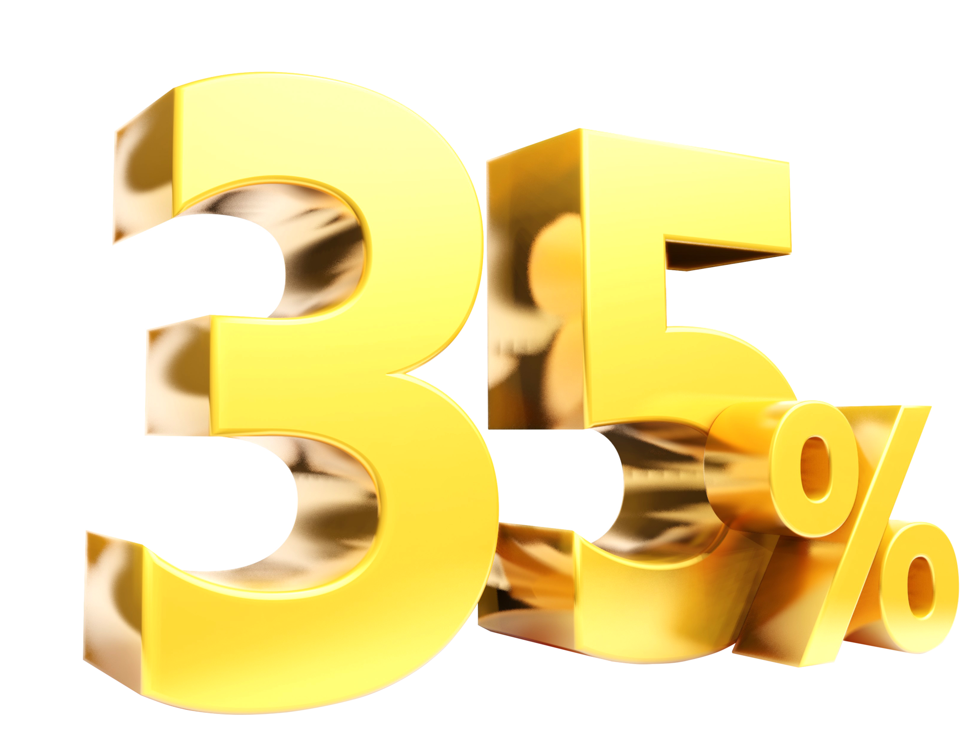 Free S mbolo De Oro Del 35 Por Ciento Render 3d 8478135 PNG With free-s-mbolo-de-oro-del-35-por-ciento-render-3d-8478135-png-with