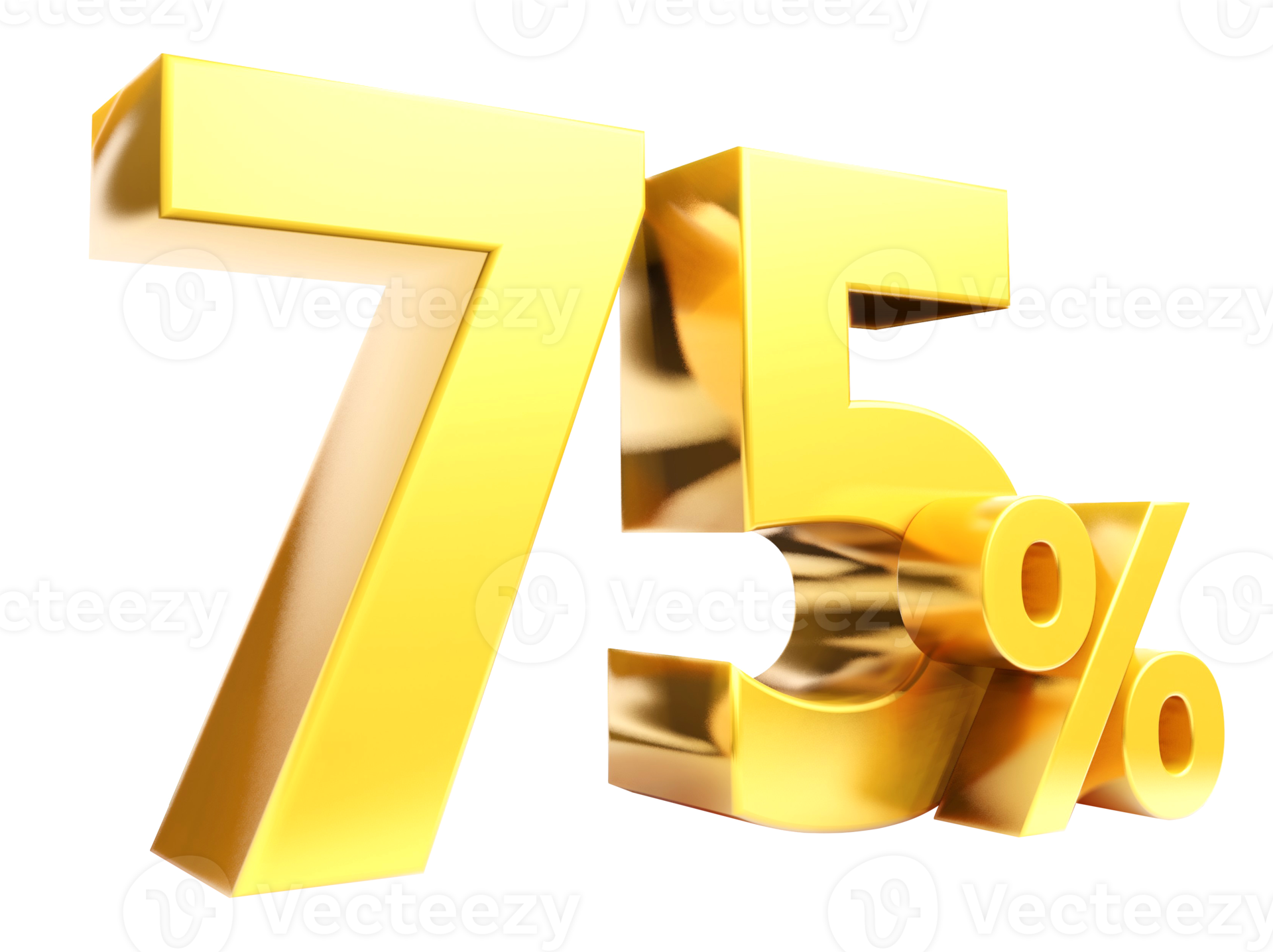Free 75 Percent Golden Symbol 3D Render 8478136 PNG With Transparent free-75-percent-golden-symbol-3d-render-8478136-png-with-transparent
