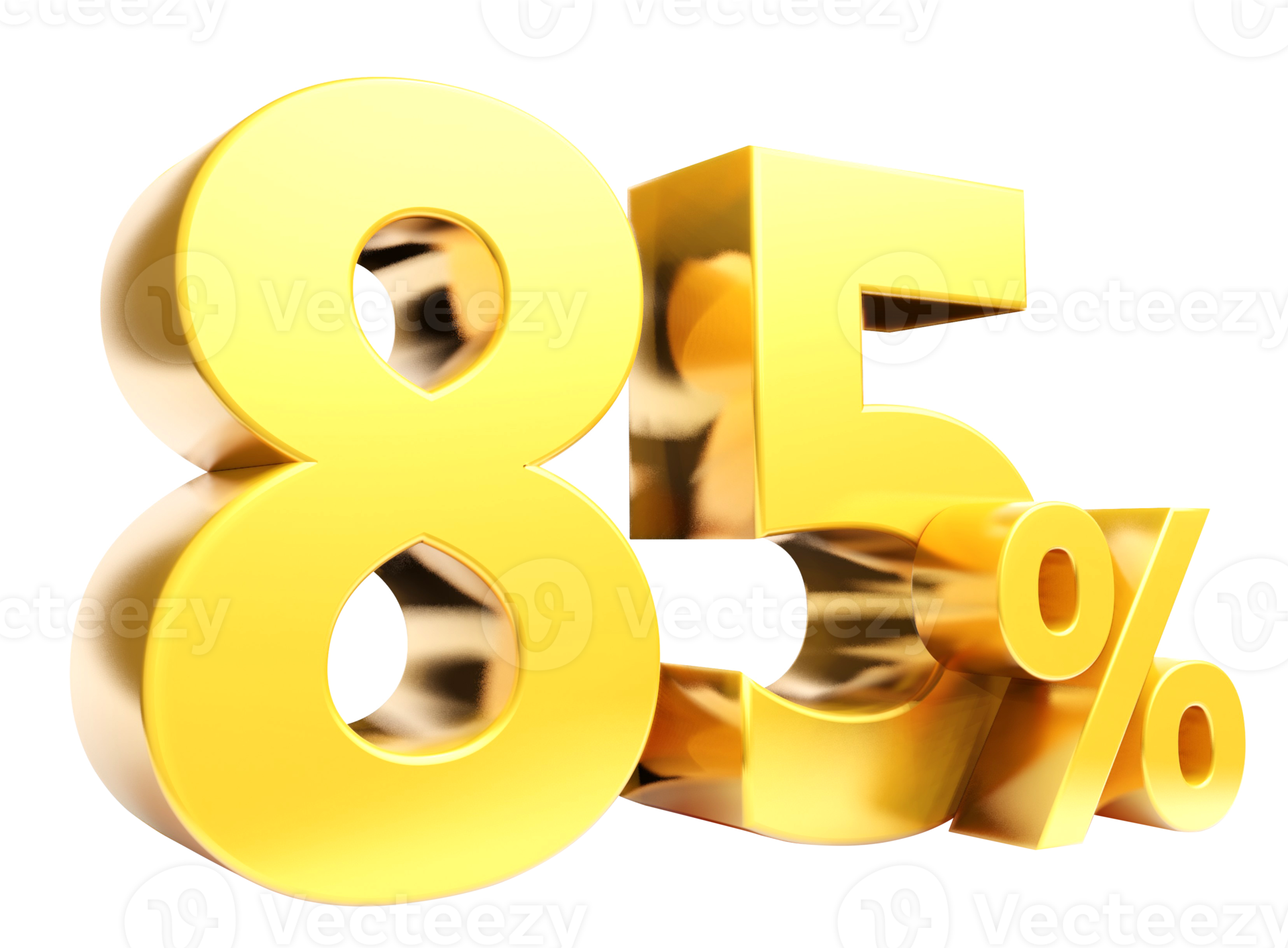 85 Percent Golden Symbol 3D Render 8478139 PNG 85-percent-golden-symbol-3d-render-8478139-png