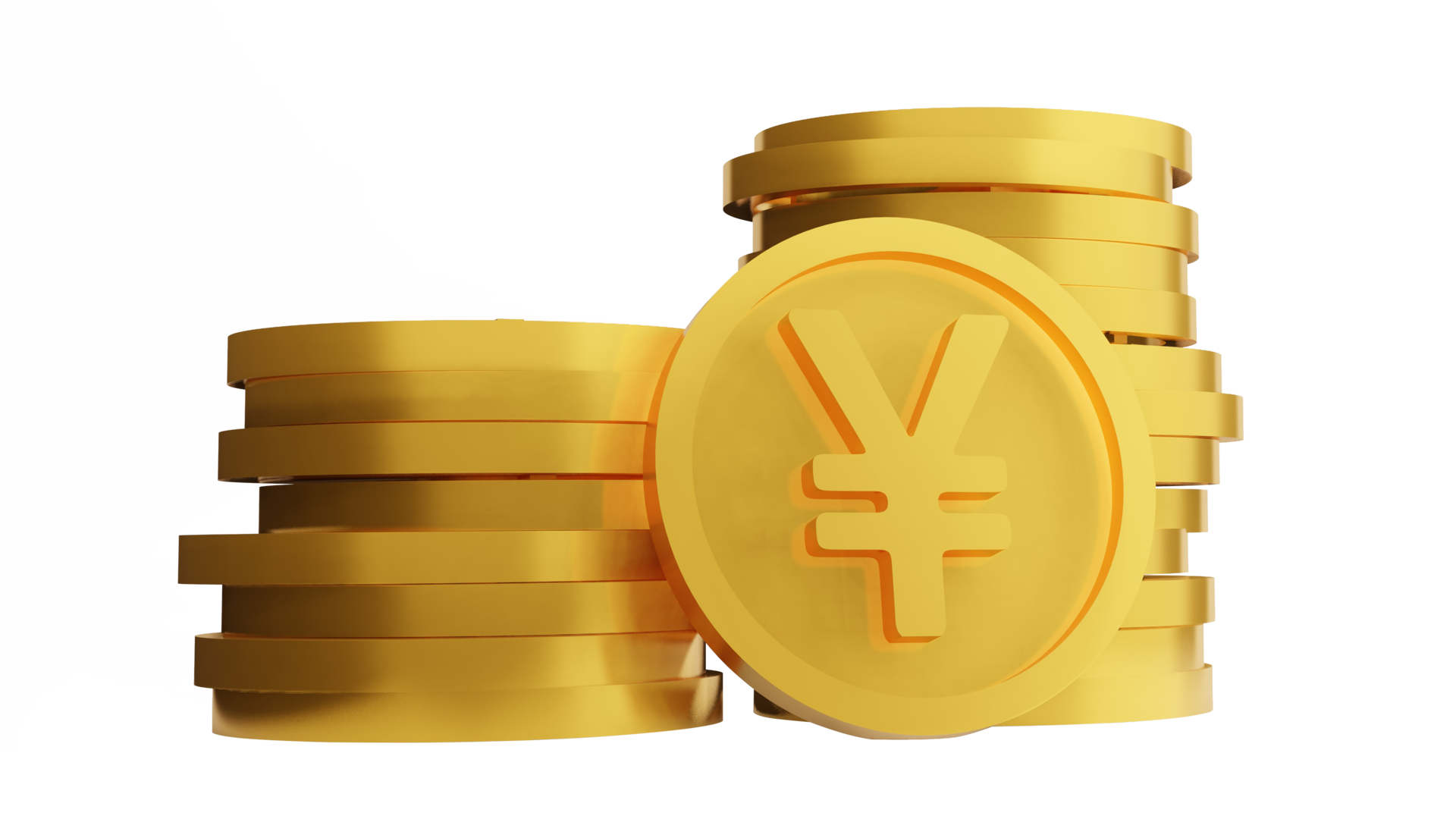 Yuan Currency Gold Coin 3d Rendering 8478198 Png