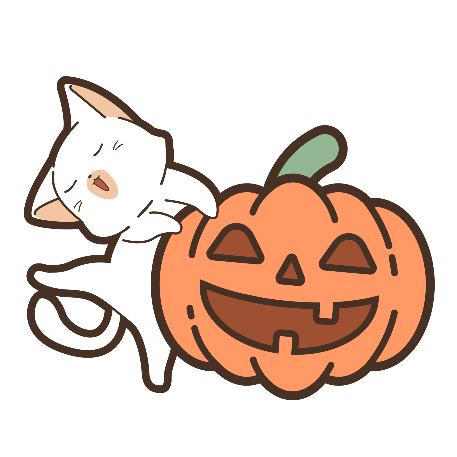 Cute Cat Cartoon Character 8481504 Png