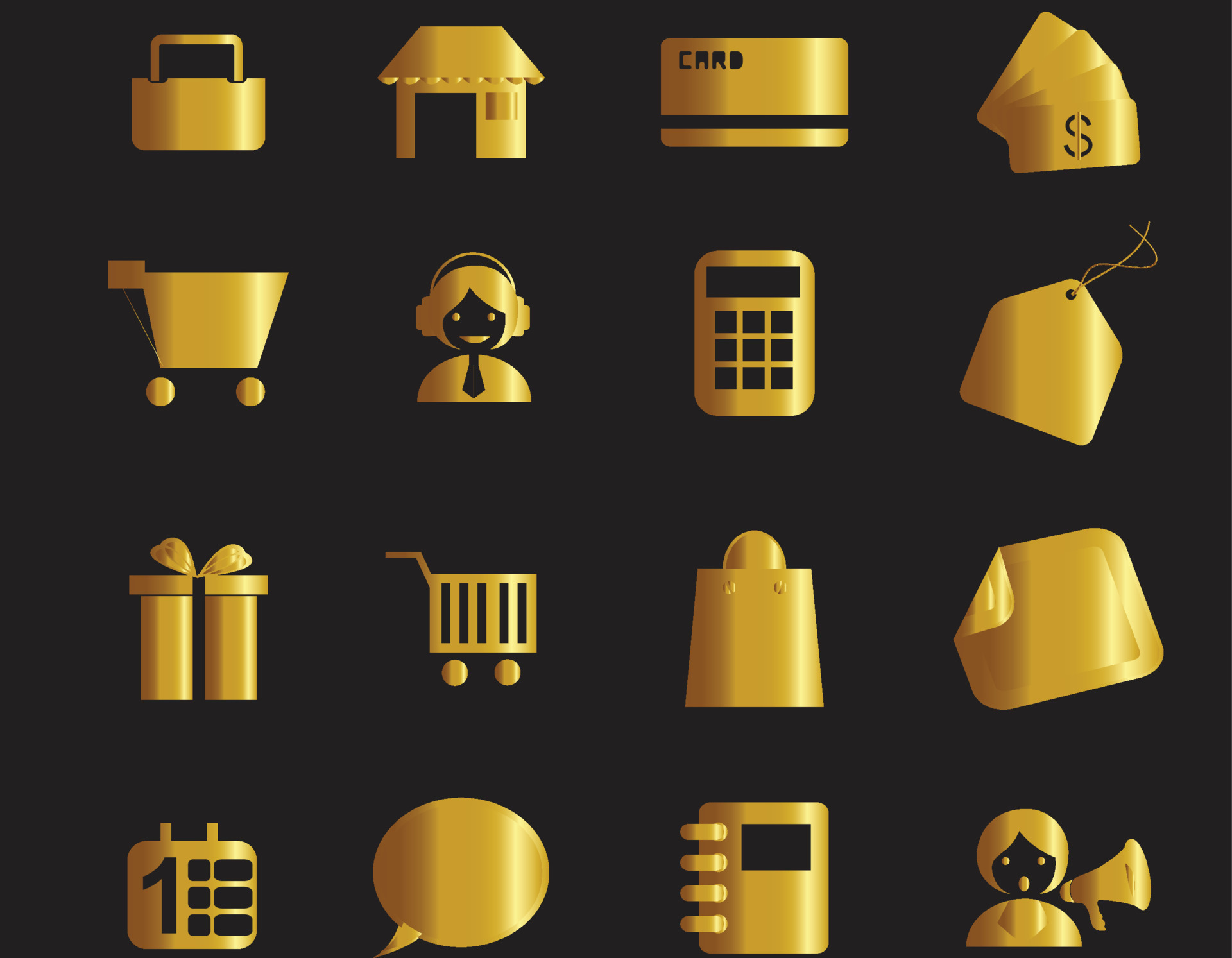 Shopping Consumerism Icons gold 8484092 Vector Art at Vecteezy Shopping Consumerism Icons gold 8484092 Vector Art at Vecteezy