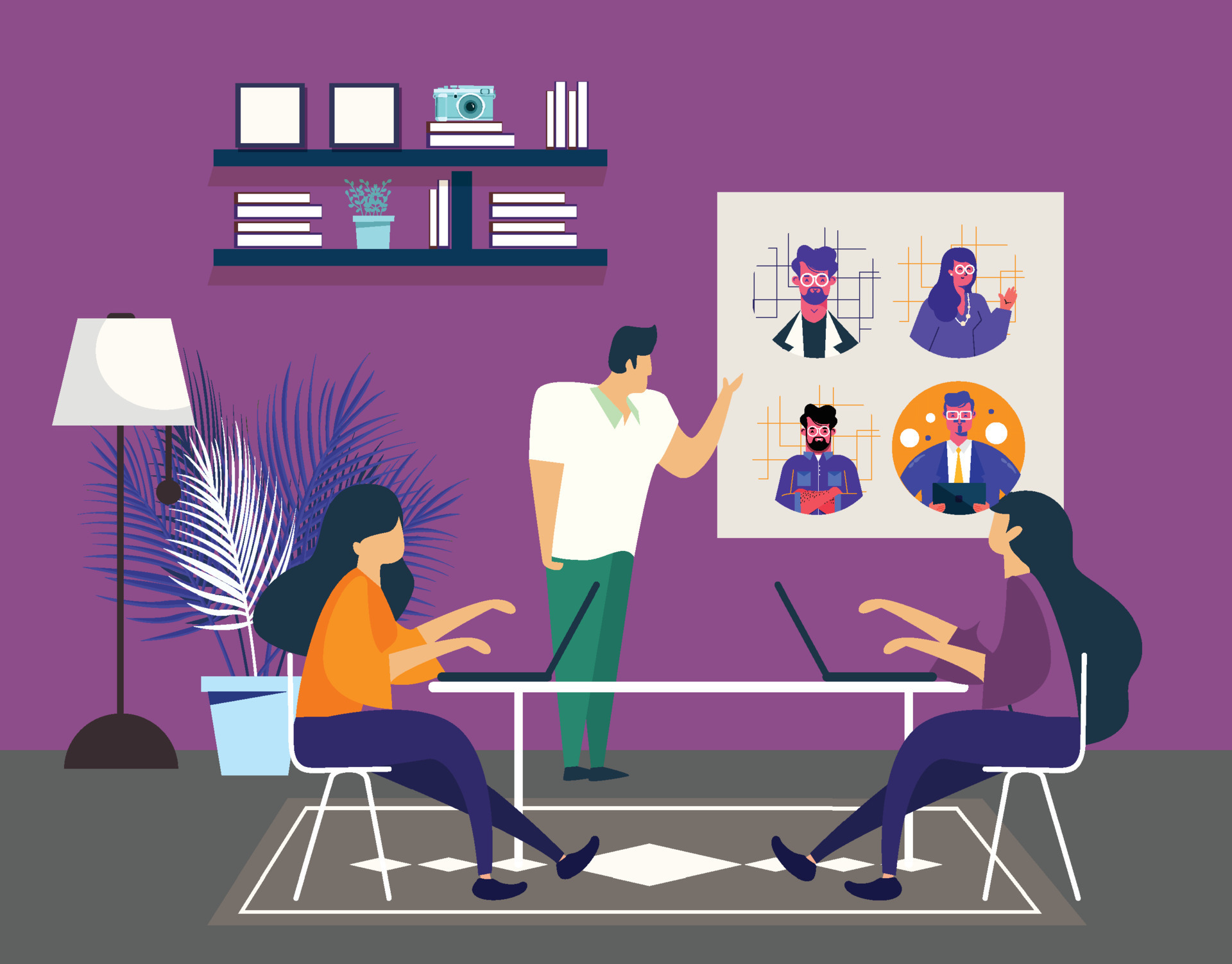 Team Meeting Business Work Together 8484120 Vector Art At Vecteezy Team Meeting Business Work Together 8484120 Vector Art At Vecteezy
