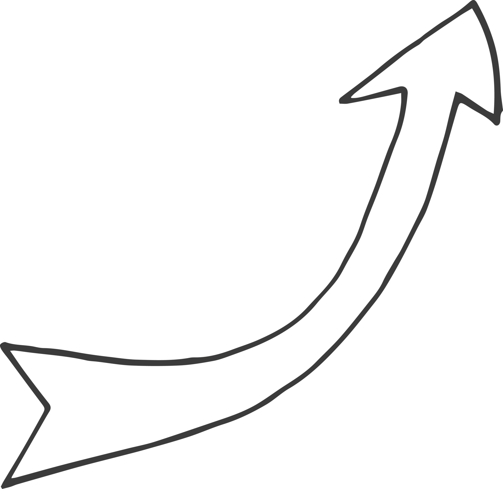 Black Hand Drawn Arrow Png