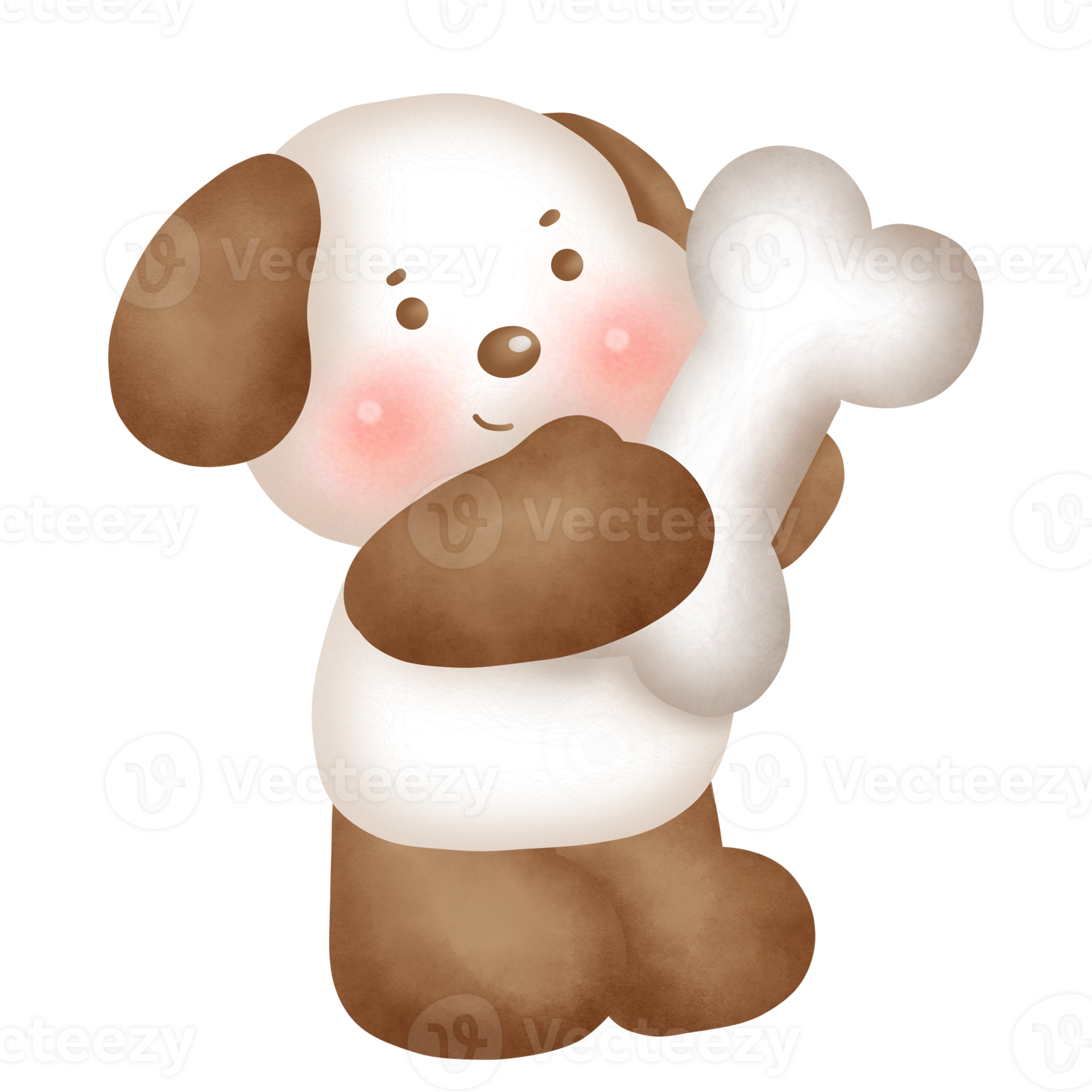 Watercolor Cute dog clipart 8505549 PNG