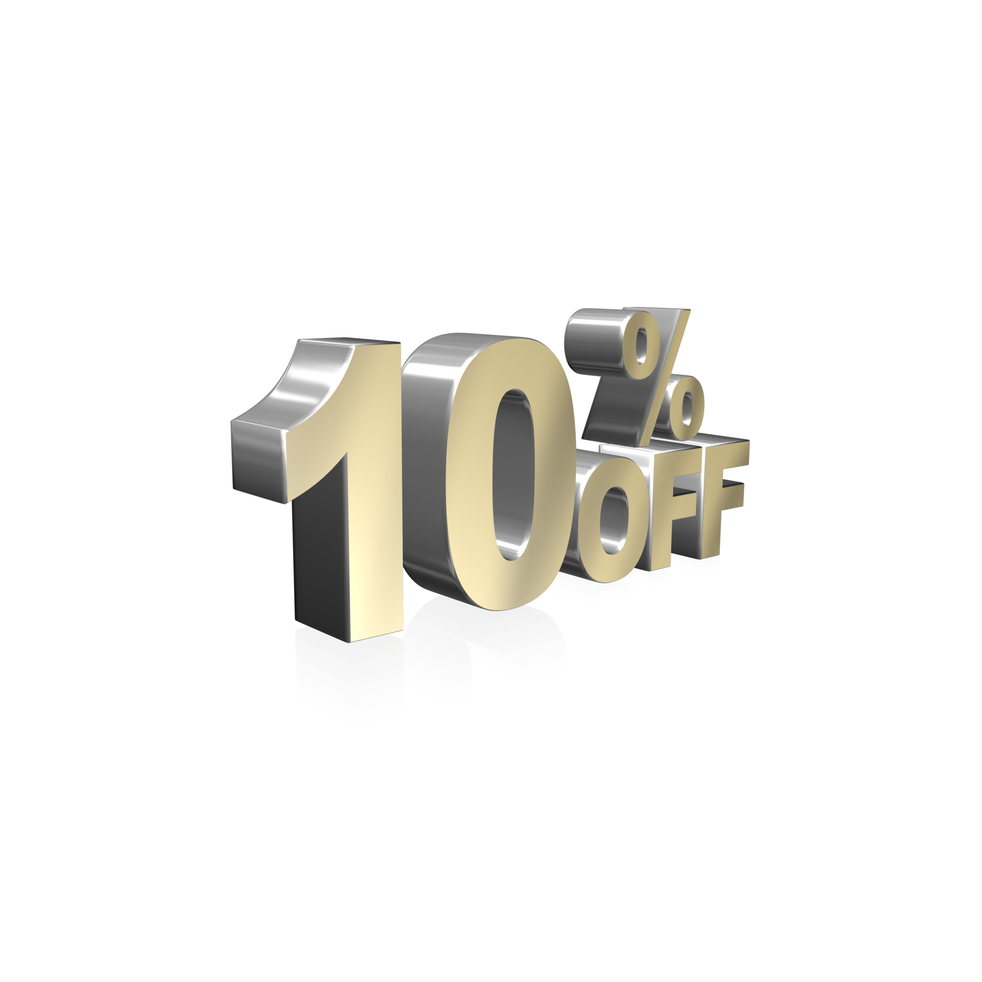 10 Percent Off Sale 3D Metallic Text Illustration 8506366 PNG 10-percent-off-sale-3d-metallic-text-illustration-8506366-png