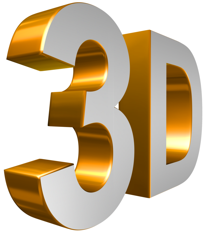 Gold And White 3d Shiny Text 8506386 Png